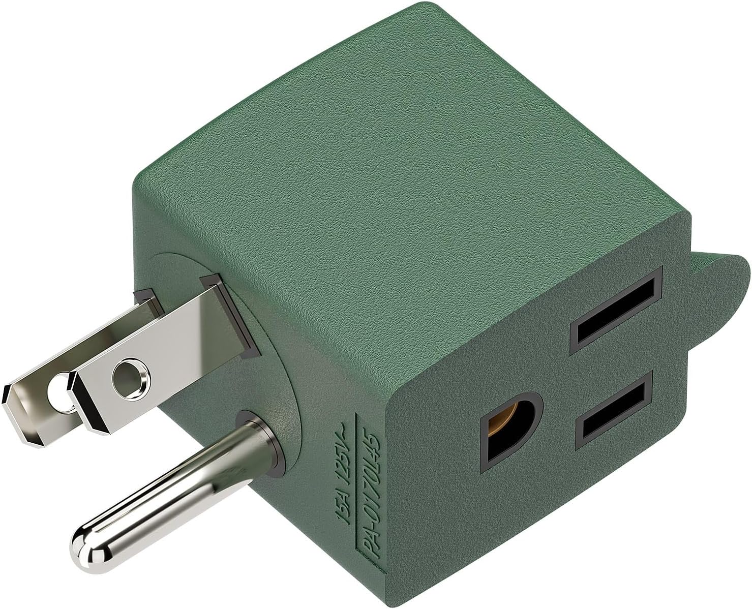Amazon.com: USA 3-Prong Male-Female Left AngledAdapter,90 Degree Angled ...