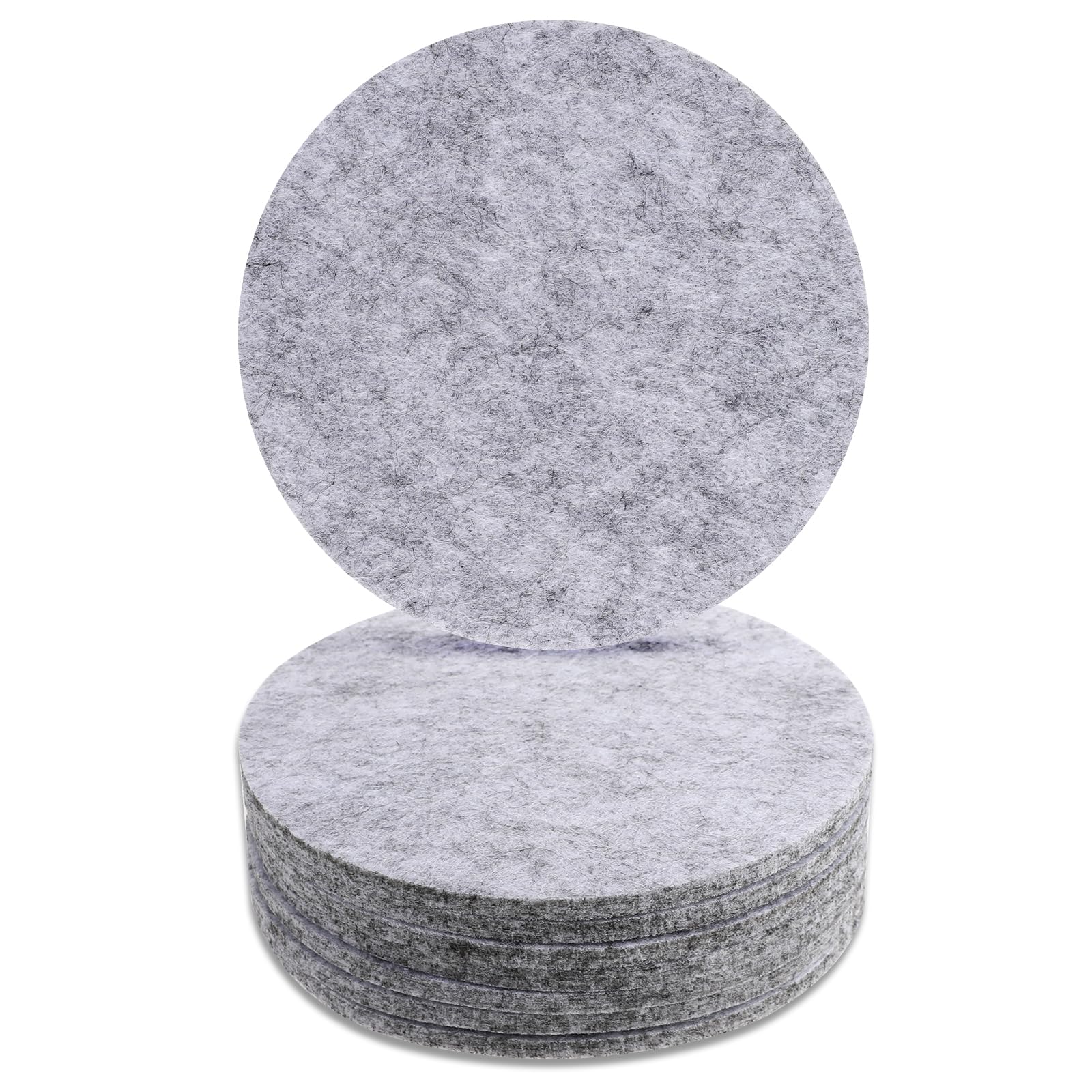 Amazon.com: Bewudy 12 Pcs Coasters, Round Felt Coasters, Cork Coaster ...