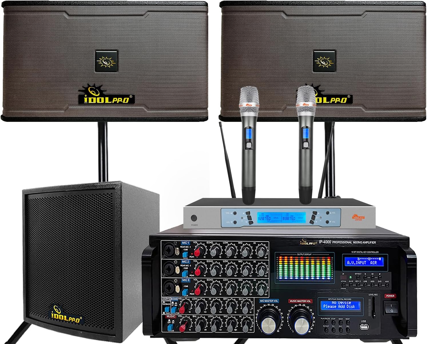 Amazon.com: IDOLpro 3000W Mixing Amplifier with HDMI/Recording/USB ...