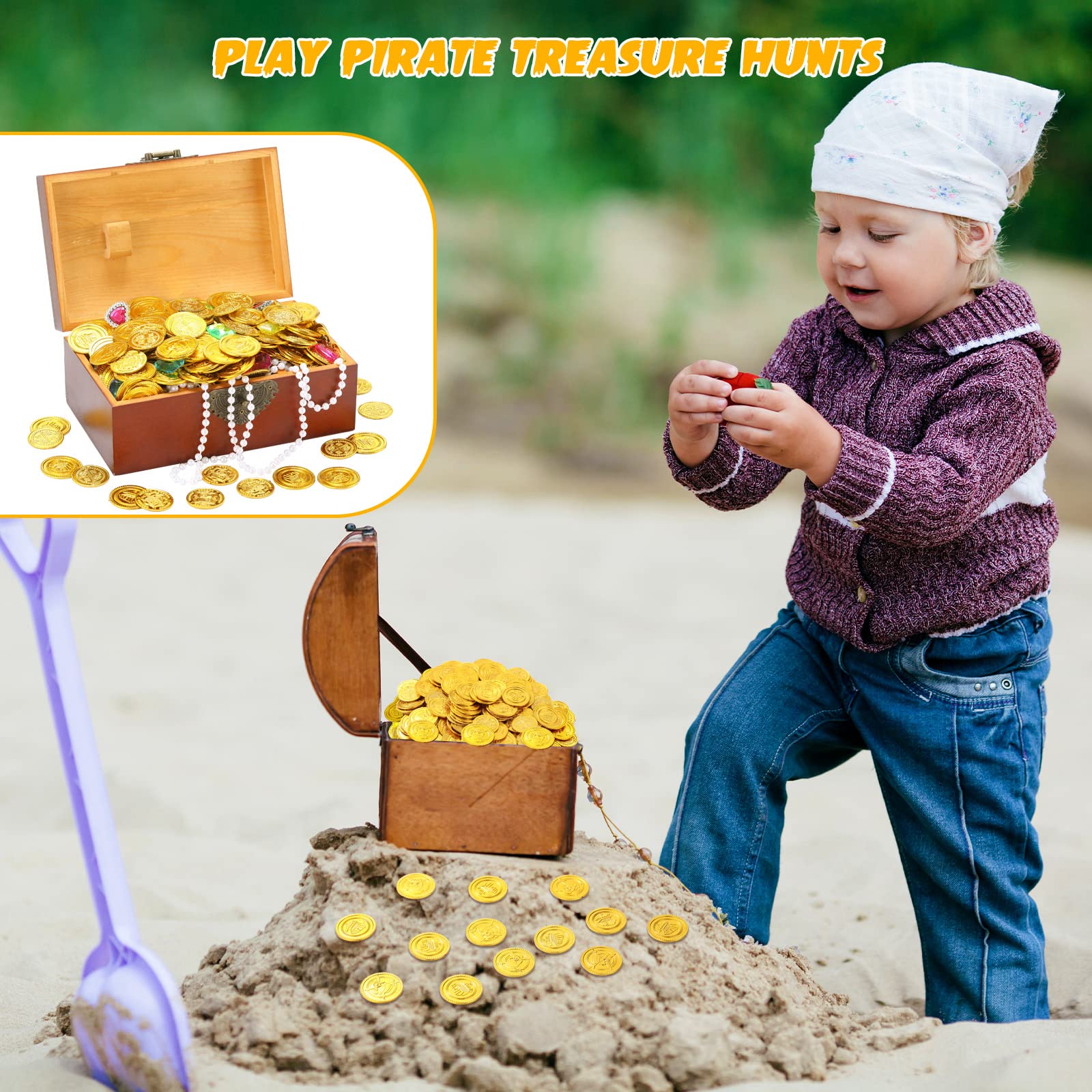 Snapklik.com : Charniol 200 Pcs St. Patricks Day Pirate Gold Coins ...