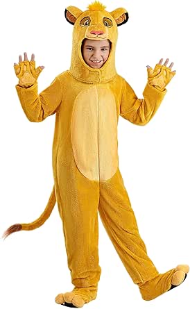 Amazon.com: Disney The Lion King Simba Costume for Kids - Plush ...