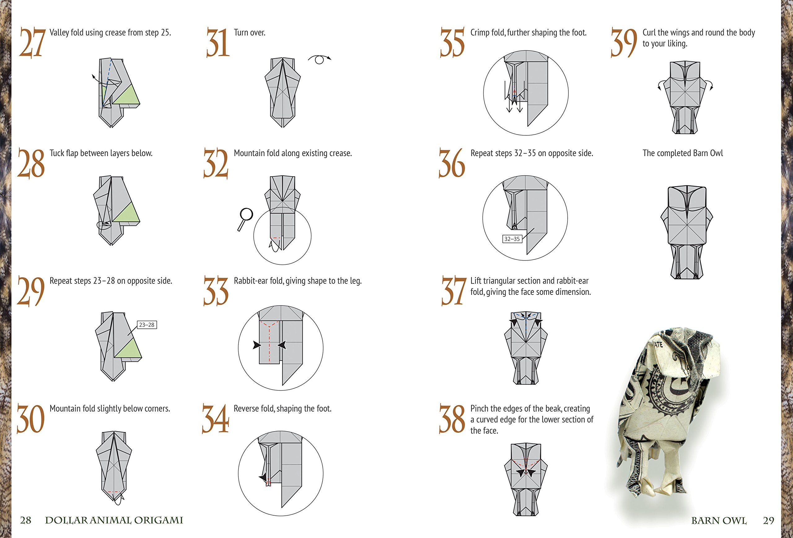 Owl Dollar Bill Origami