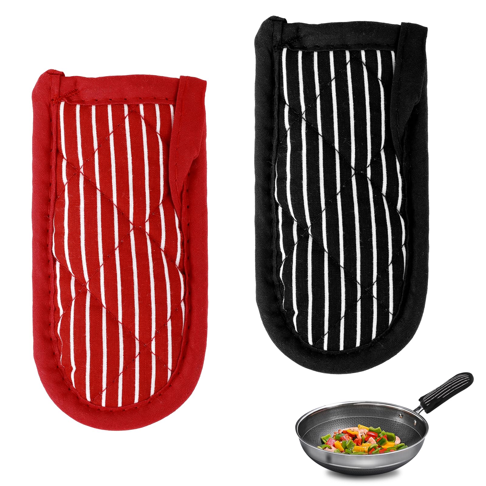 Amazon.com: 2PCS Hot Pan Handle Sleeves Heat Resistant Handle Covers ...