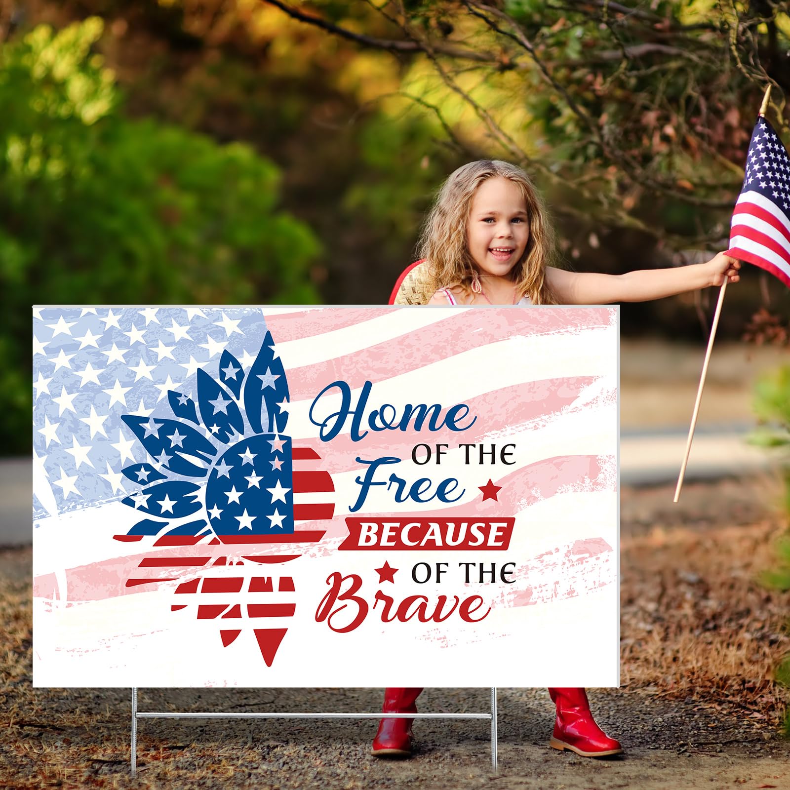 Snapklik.com : Kigeli Patriotic Memorial Day Yard Sign