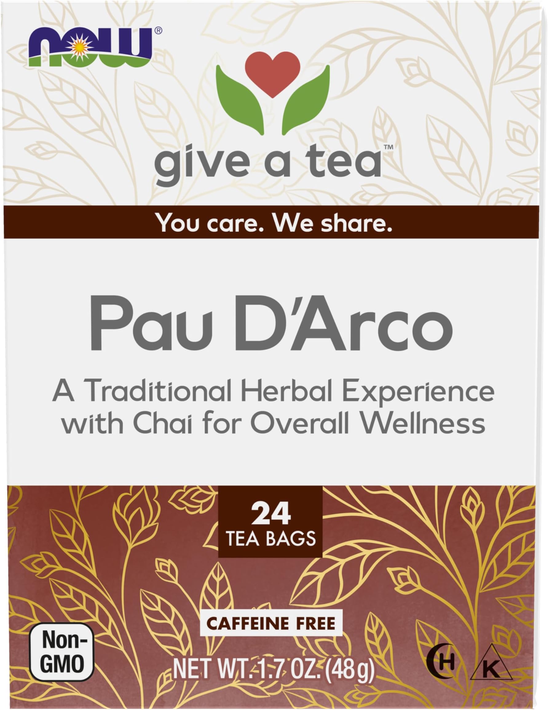 Amazon.com : NOW Foods Real Tea Ojibwa Native American Herbal Tea - 24 ...