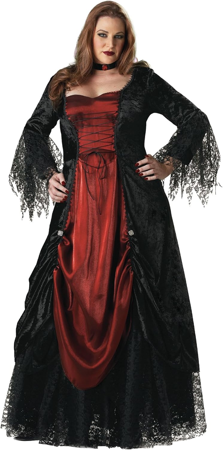 Amazon.com: InCharacter Gothic Vampiress Costume Female Vampire Plus ...