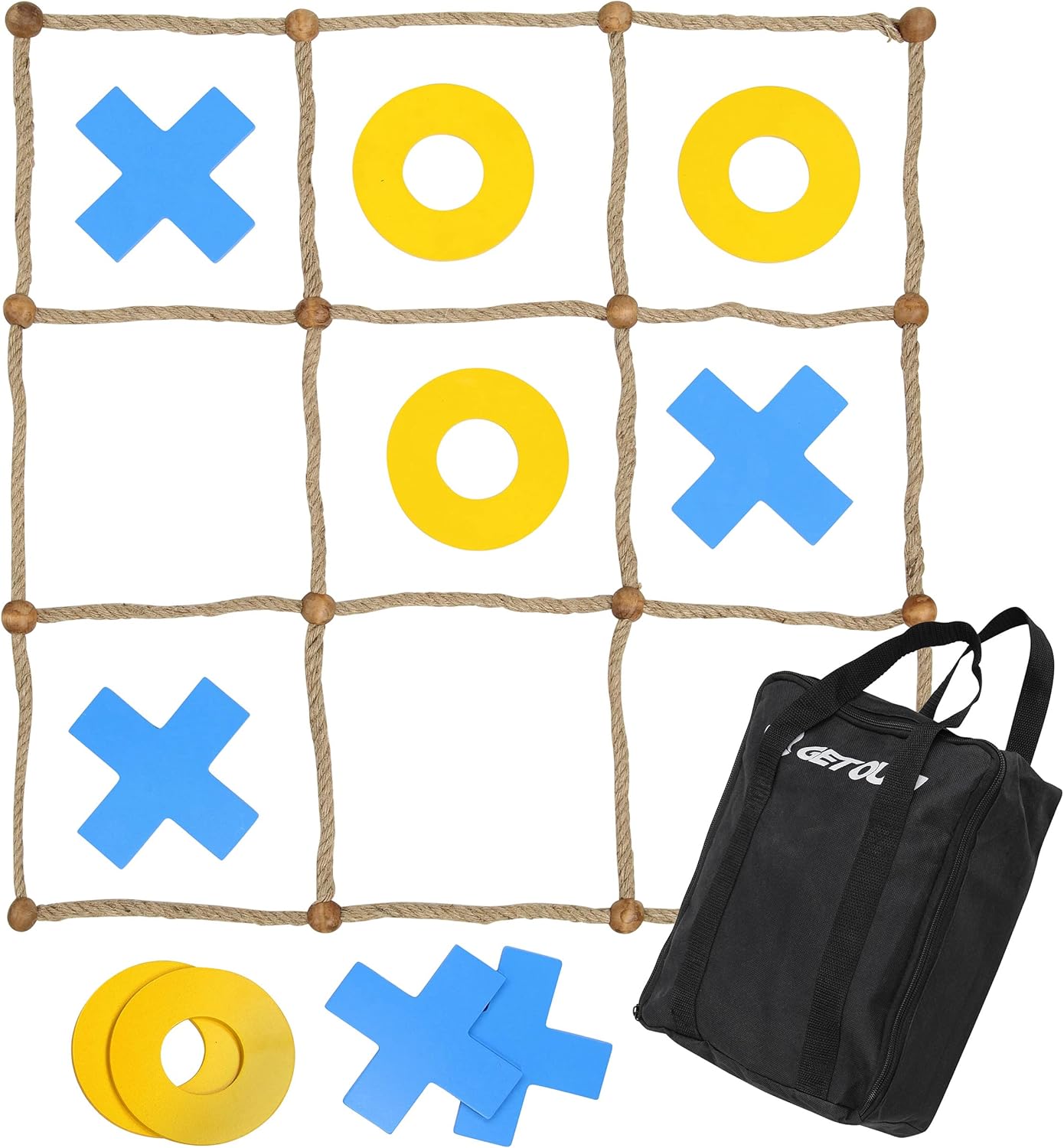 Get Out! Giant Tic Tac Toe Game Outdoor Yard Games Set - Jumbo Wooden ...