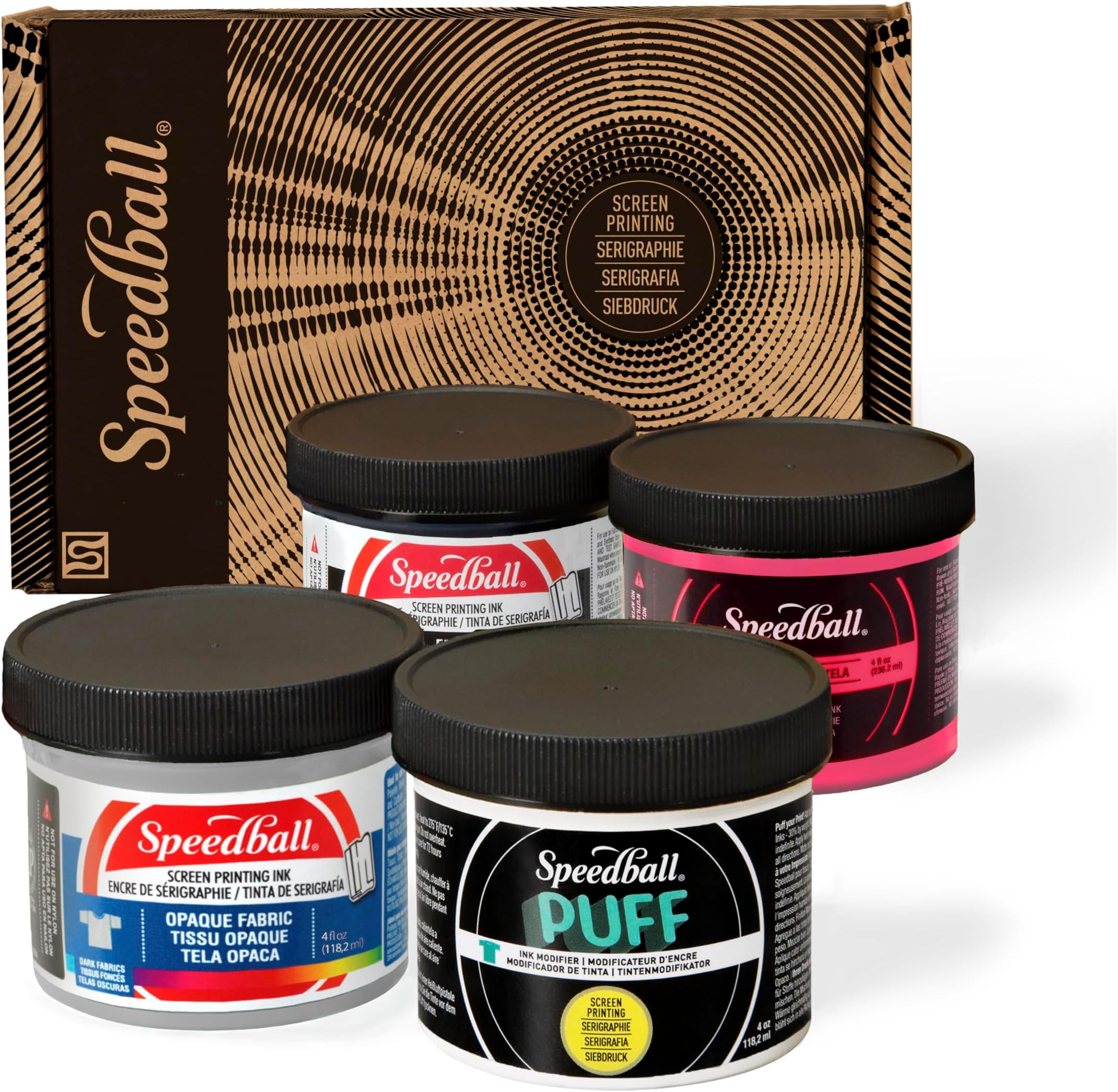 Amazon.com: Speedball Fluorescent & Night Glo Fabric Screen Printing ...