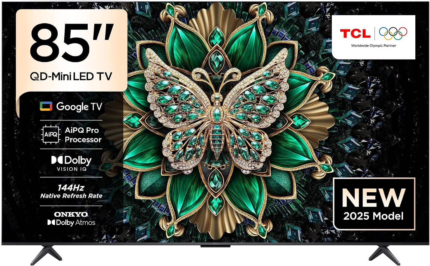 TCL 85C6K Television 85 Inch Smart TV 4K QD-Mini LED Colorful Quantum ...