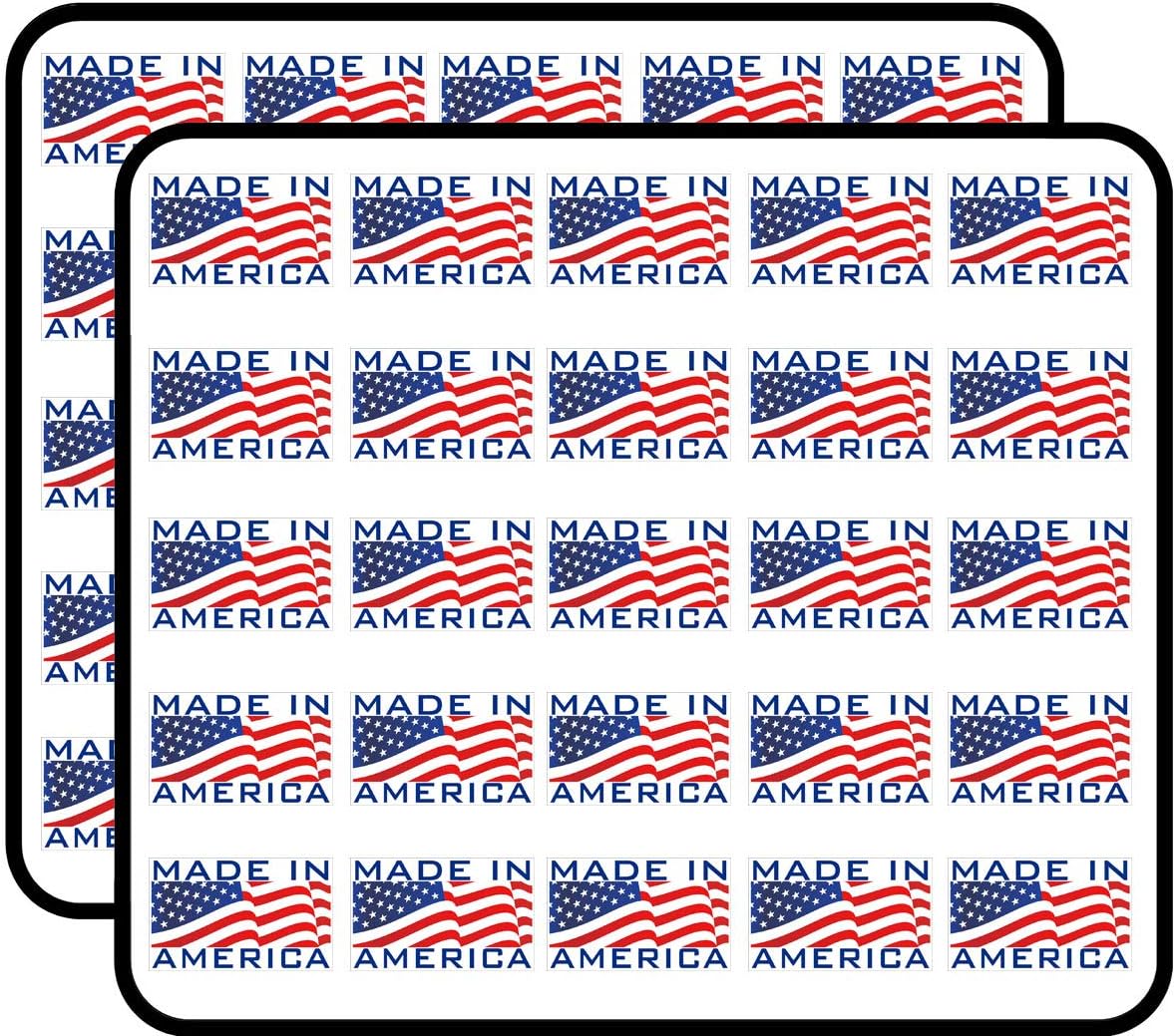 Amazon.com: RWB Made in America - Patriotic American us USA Proud Flag ...