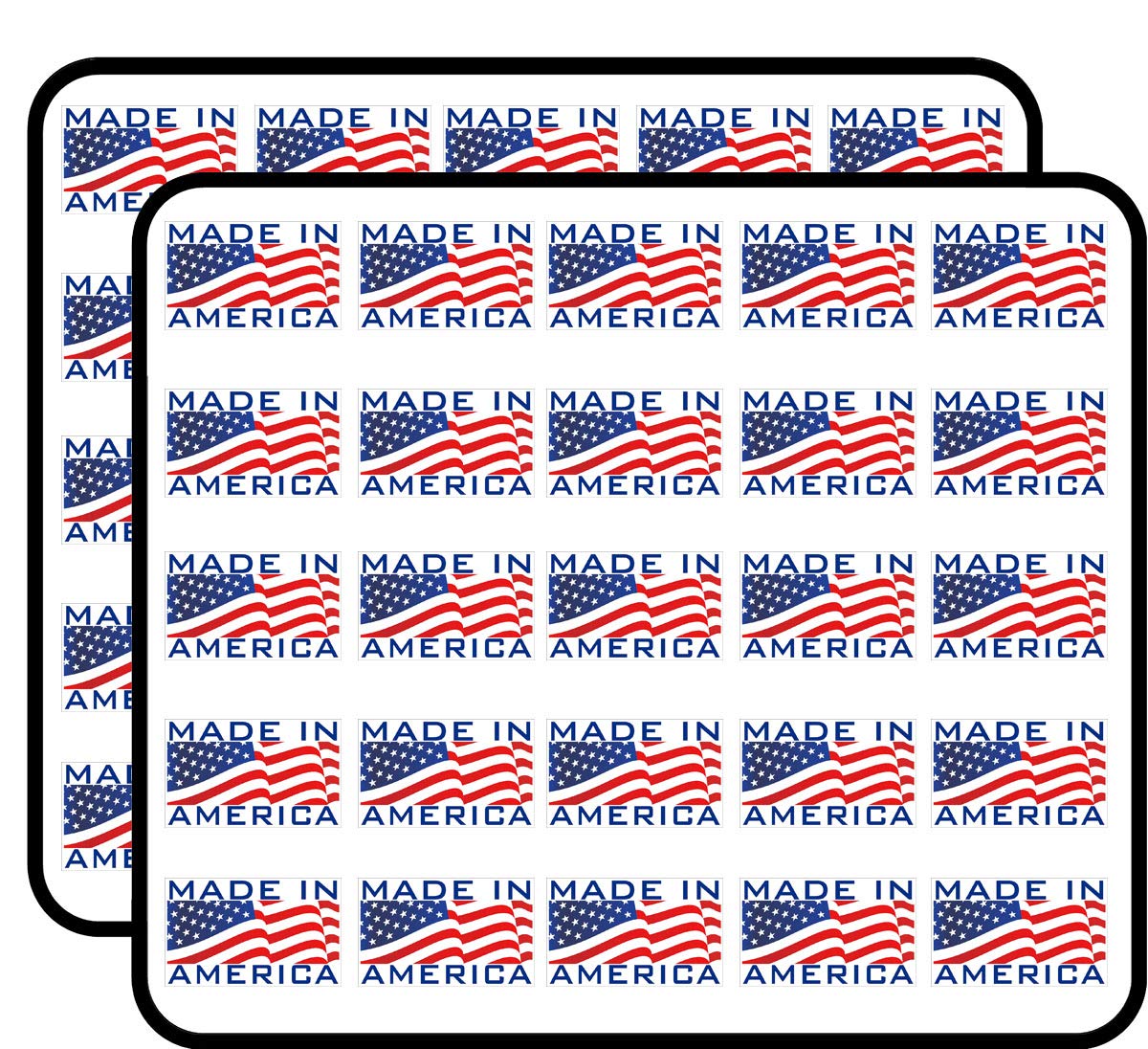 Amazon.com: RWB Made in America - Patriotic American us USA Proud Flag ...