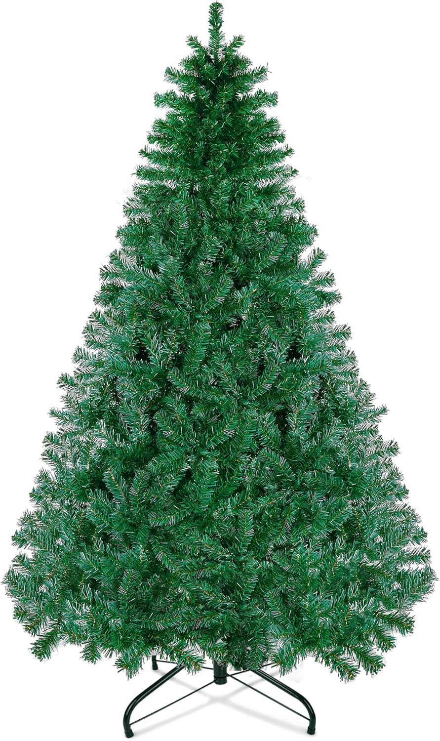 Amazon.com: Hapsor Christmas Tree 6ft, Artificial Christmas Trees Full ...