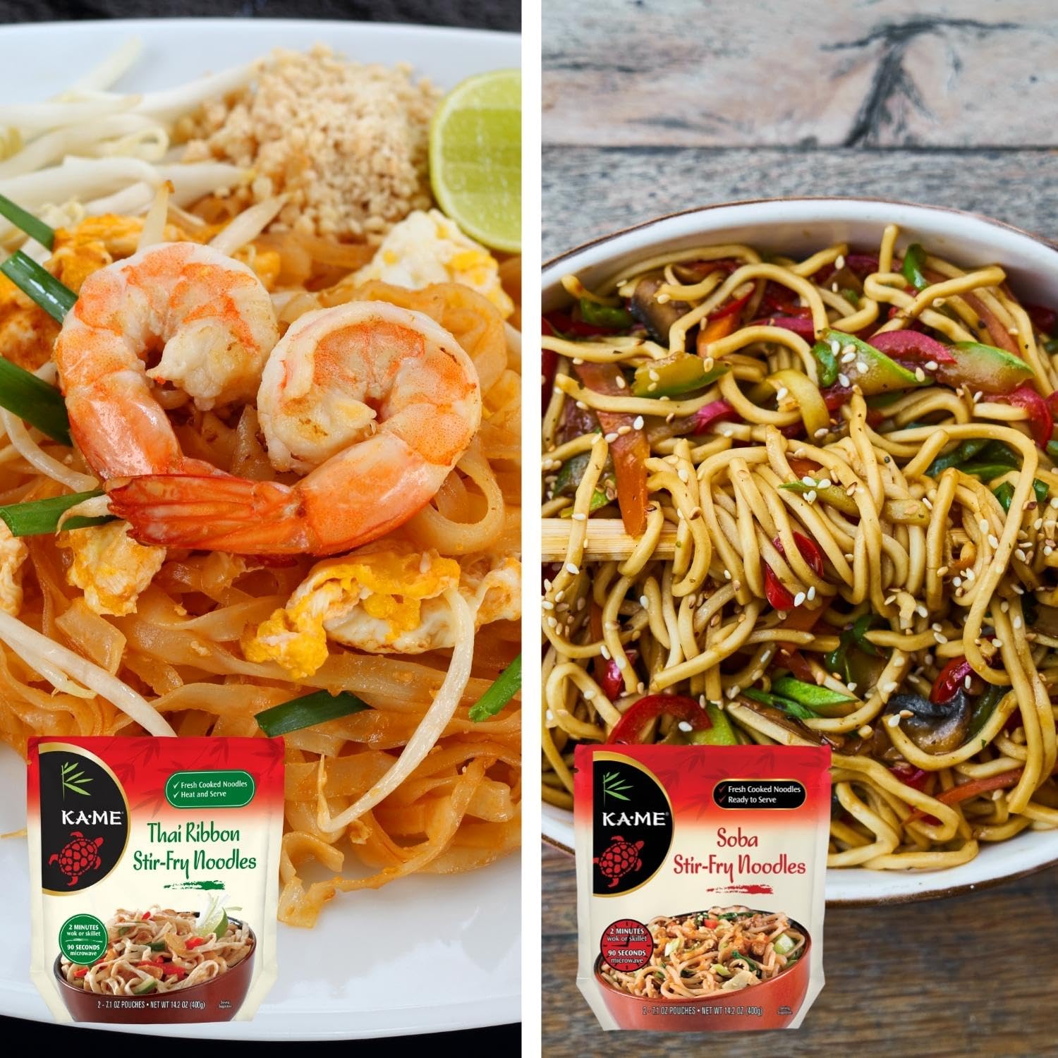 Snapklik.com : Noodle Combo Pack - Udon, Soba, Hokkien, And Thai Ribbon ...