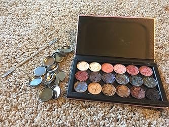 Amazon.com : Allwon 56 Pack Empty Round Metal Pans Size 26mm for ...