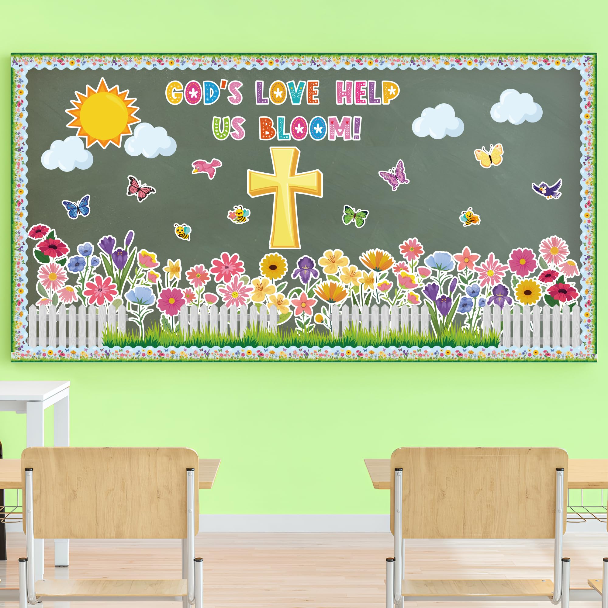 Snapklik.com : Easter Spring God Cutouts - 117Pcs Spring Gods Love Help ...