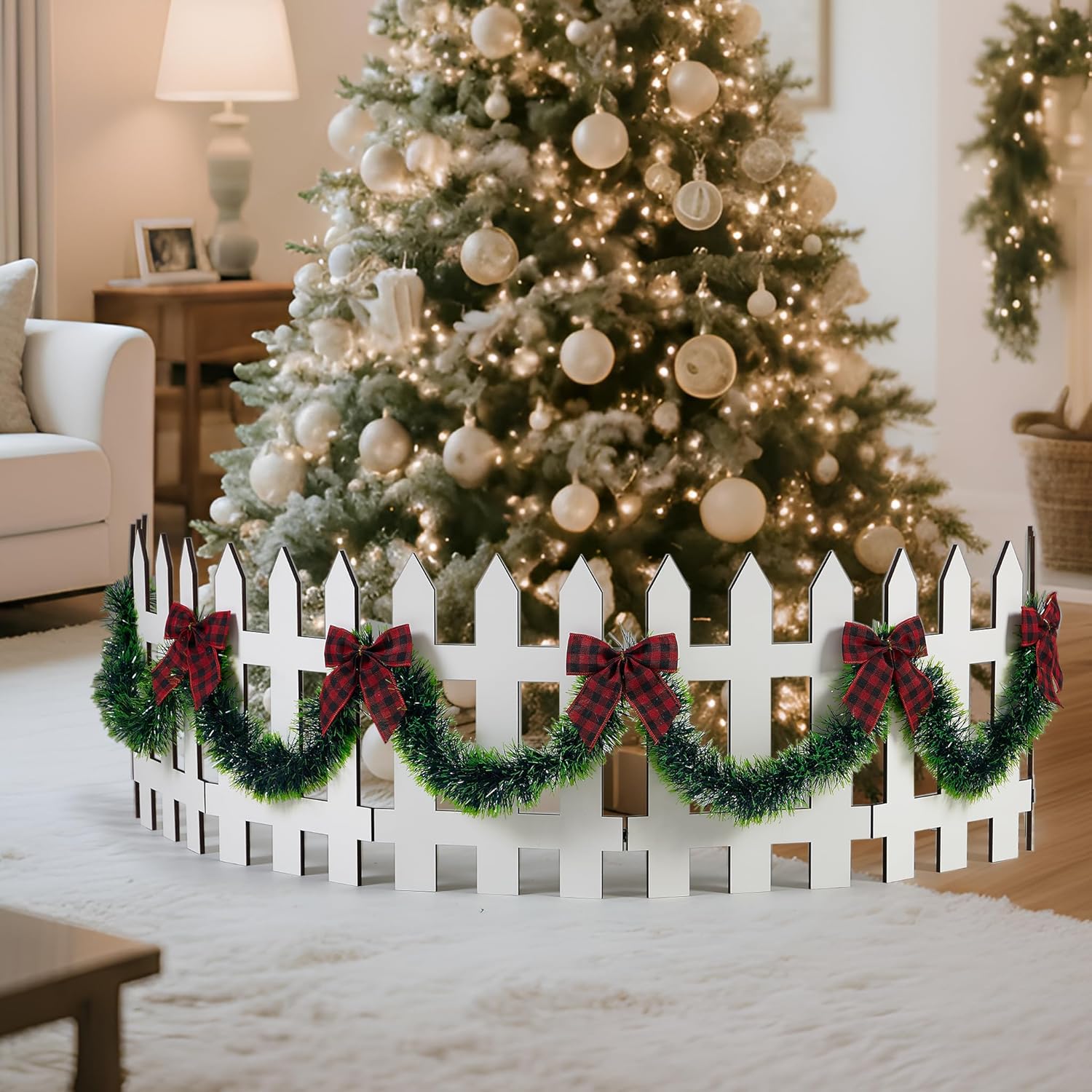 Amazon.com : AceOrbit 16 Inch Christmas Tree Fences Christmas Tree Gate ...
