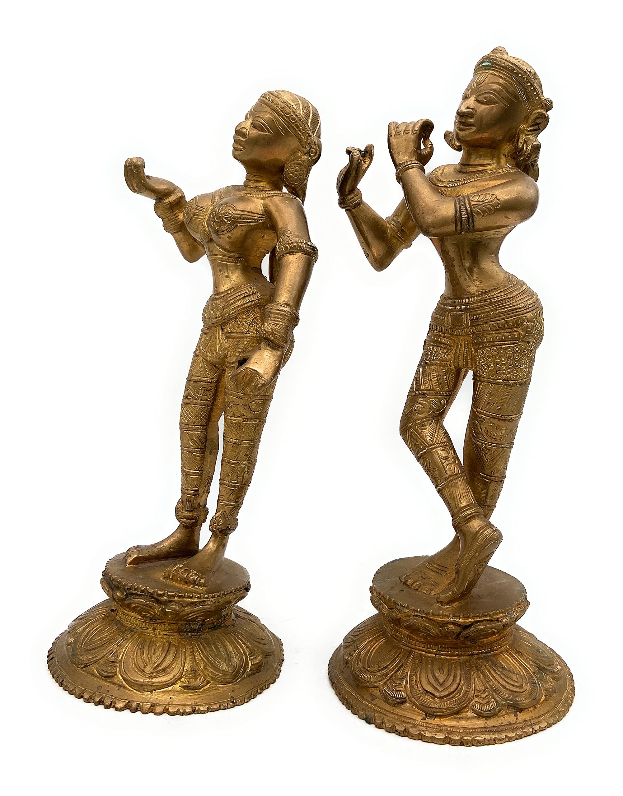 Buy Bhunes Antique Radhakrishna Idol | Brass radha Krishna Statue For ...