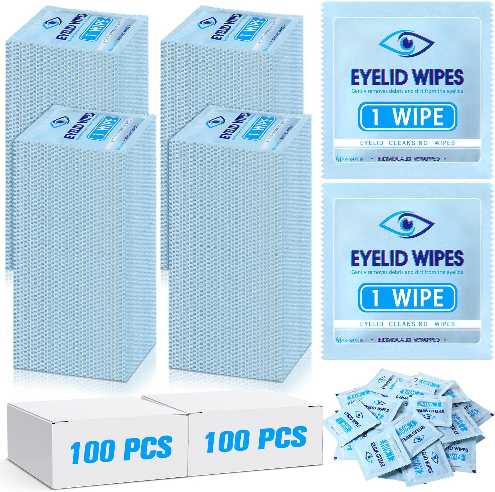 Amazon.com: Blephaclean 60 Sterile Eyelid Wipes For Blepharitis ...