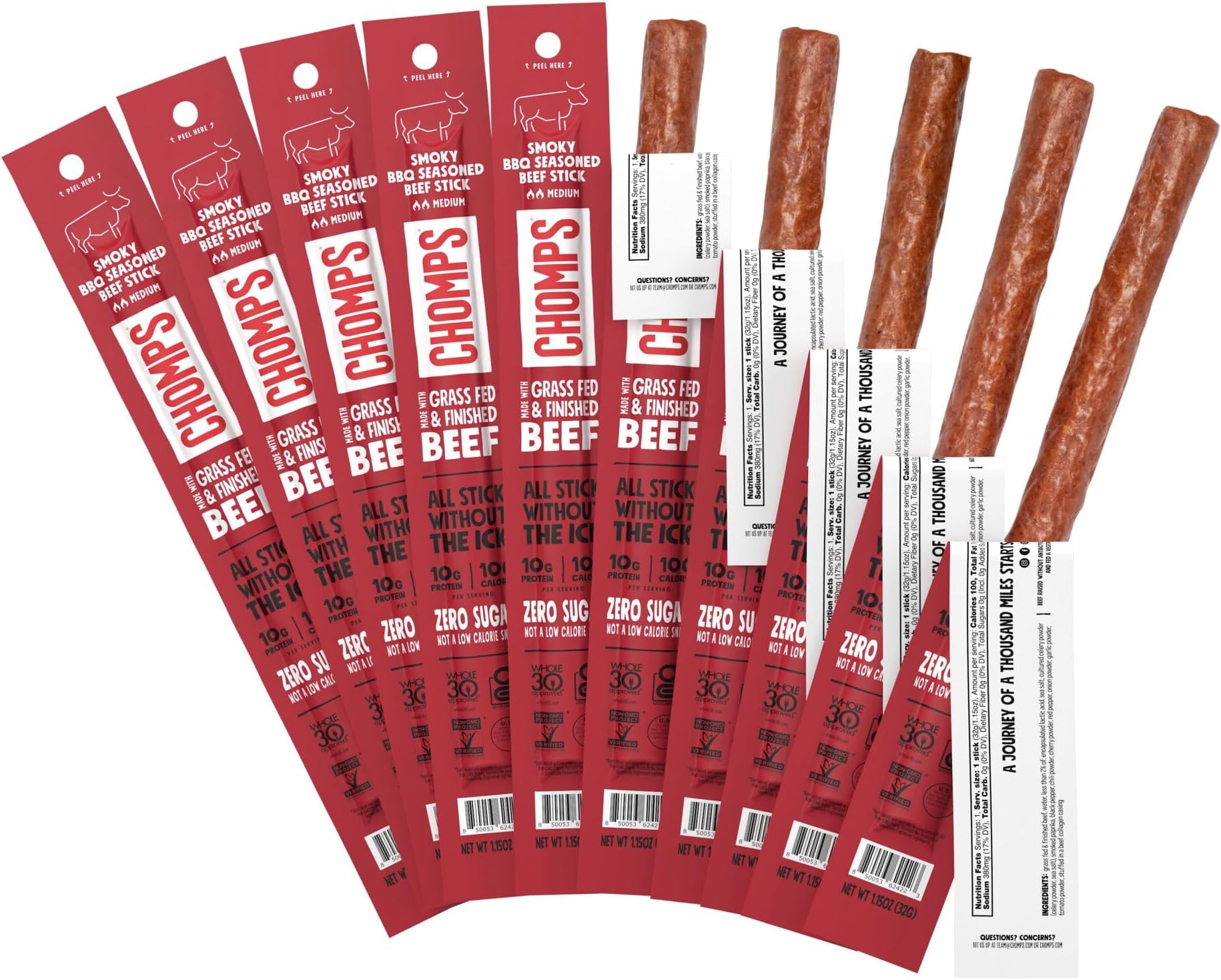 Amazon.com: Paleovalley Beef Stick Bundle - Original + Jalapeno ...