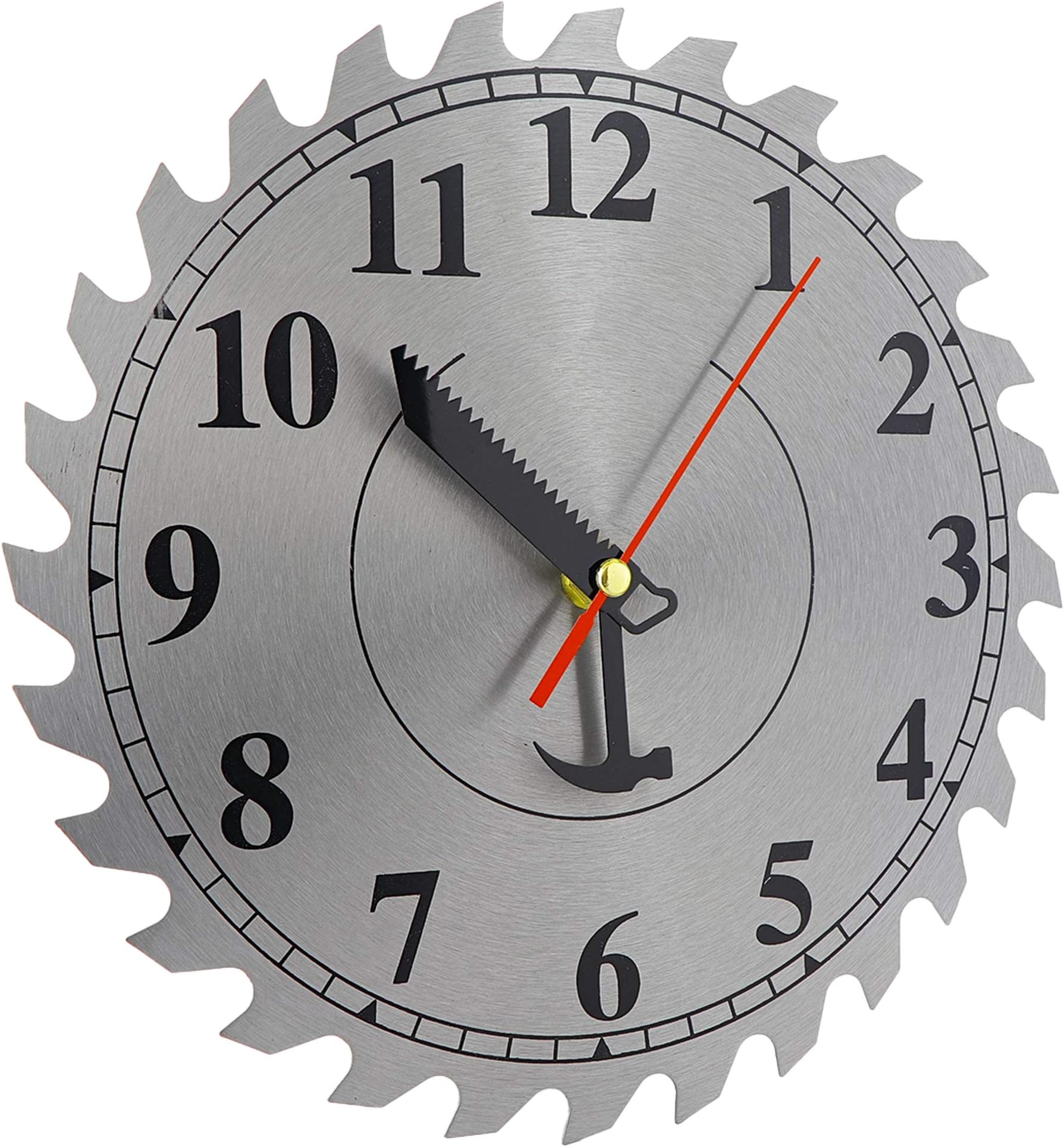 Amazon.com: Industrial Shop Wall Clock Saw Blade Stainless Steel ...