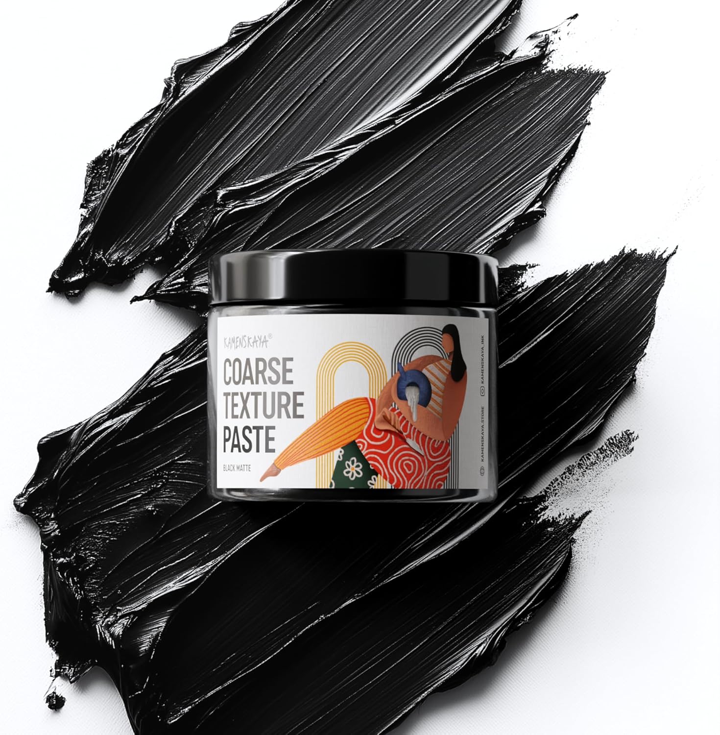 Amazon.com: KAMENSKAYA Coarse Texture Paste - Modeling Paste Acrylic ...
