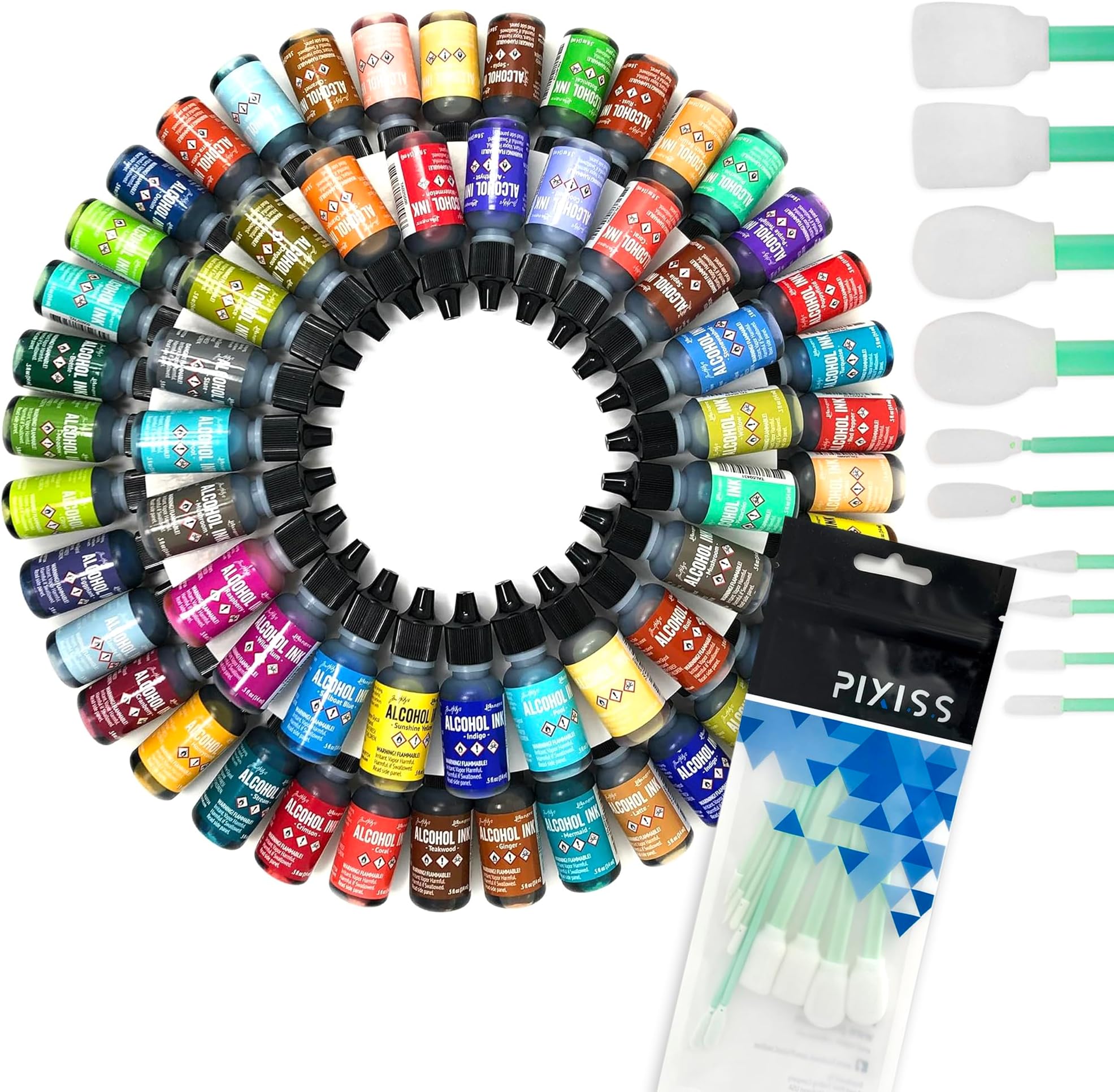 Amazon.com : Ranger Alcohol Inks Set (50 Pack) Tim Holtz Brand Alcohol ...