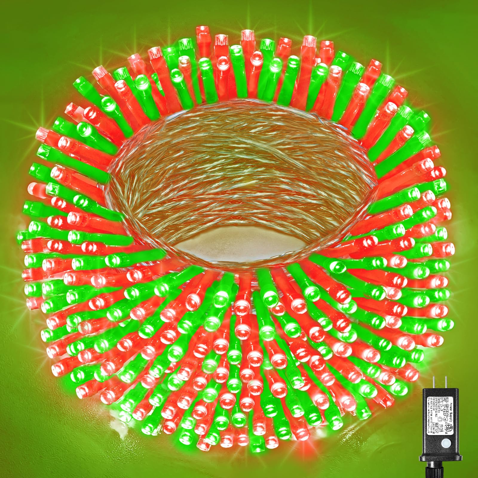 300 LED Christmas Lights Outdoor - 99ft Extra Long Christmas String ...