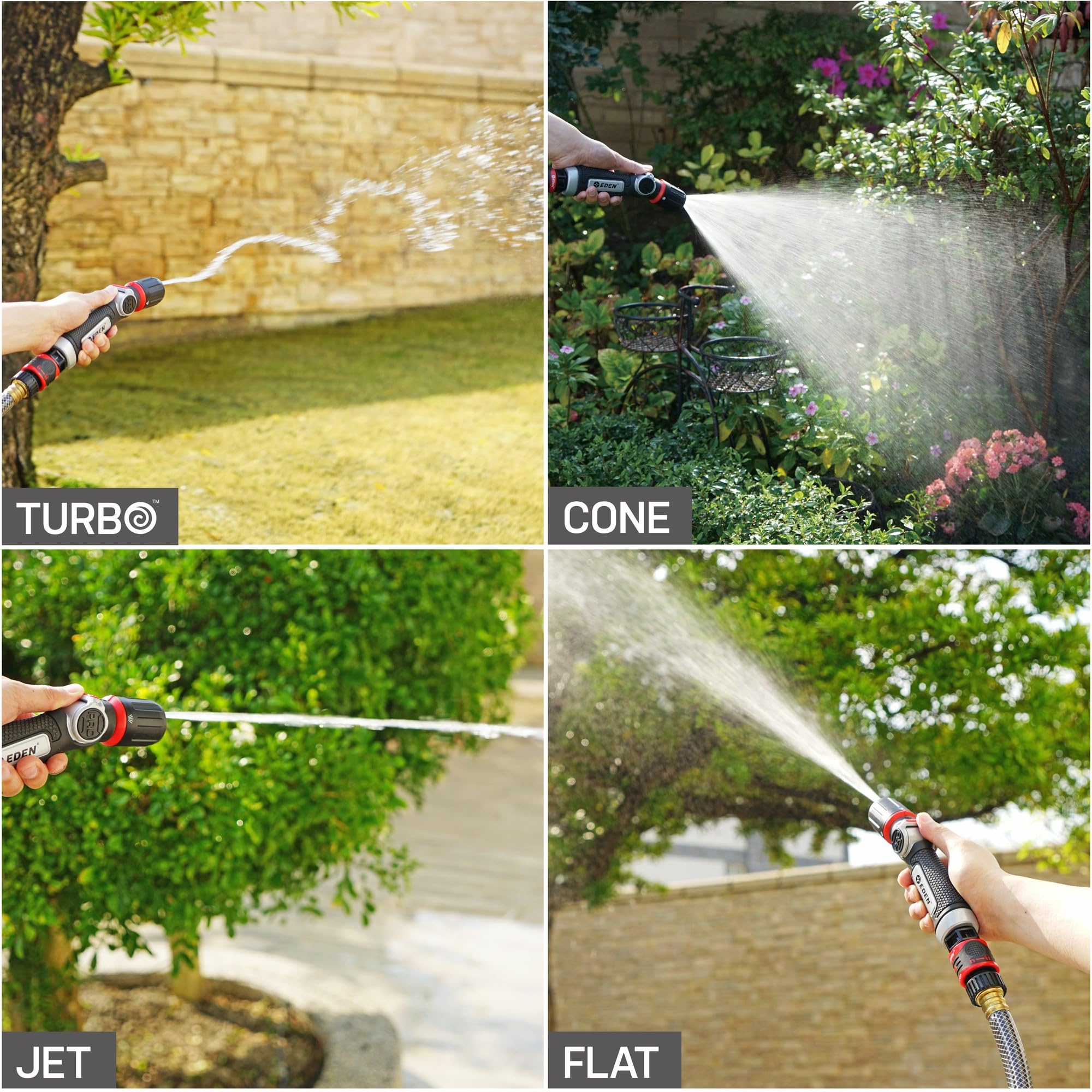 Snapklik.com : Eden 96845 Pro Metal Thumb-Control Straight 4-Pattern ...