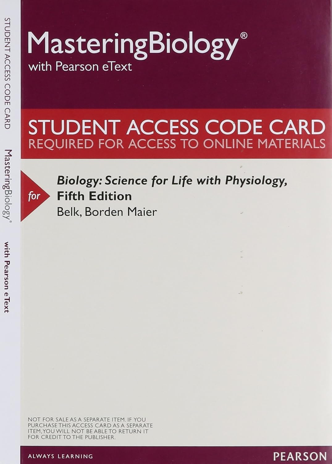 Buy Mastering Biology with Pearson eText - ValuePack Access Card - for ...