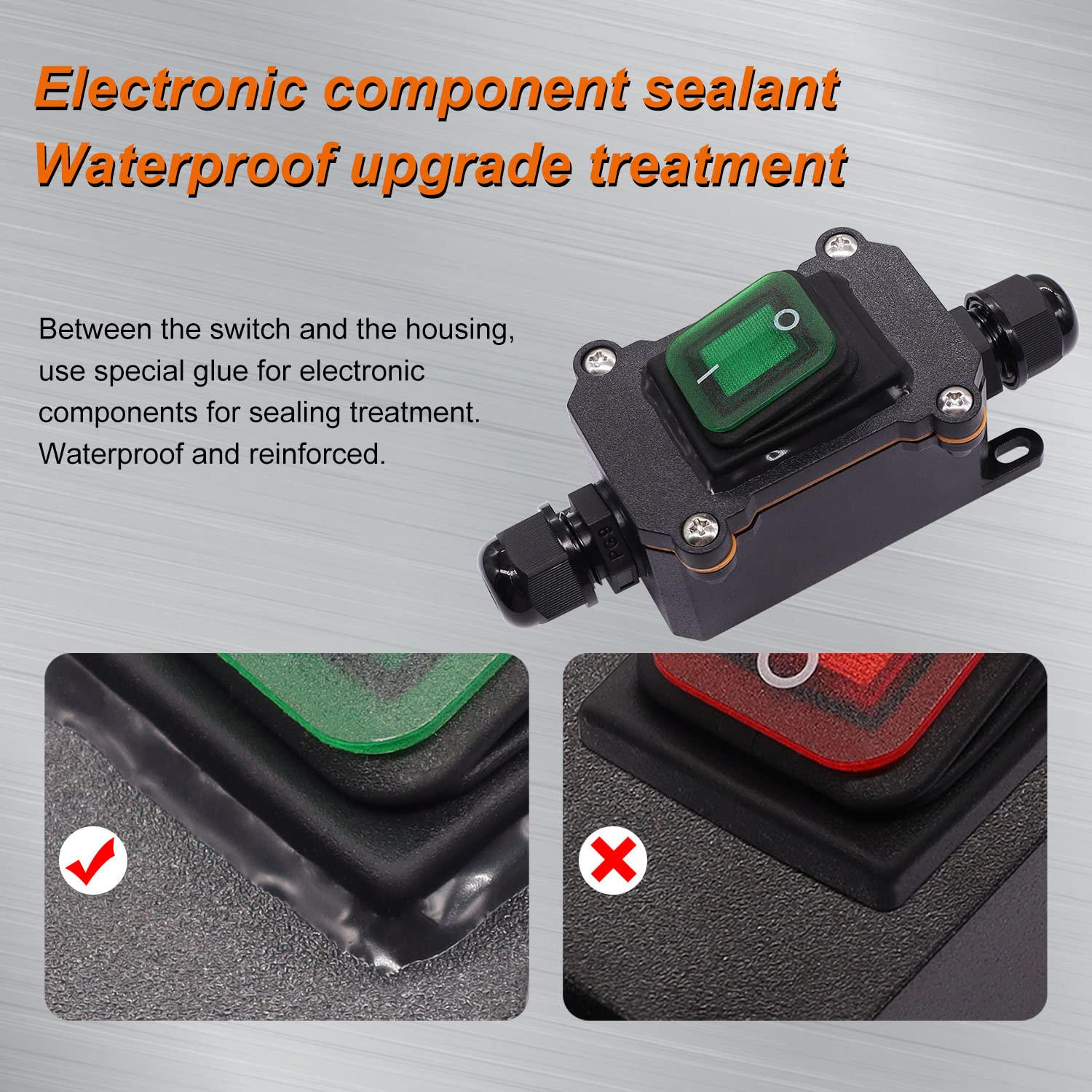 Snapklik.com : Weideer IP67 Waterproof Inline Cord Switch ON/OFF 20A ...