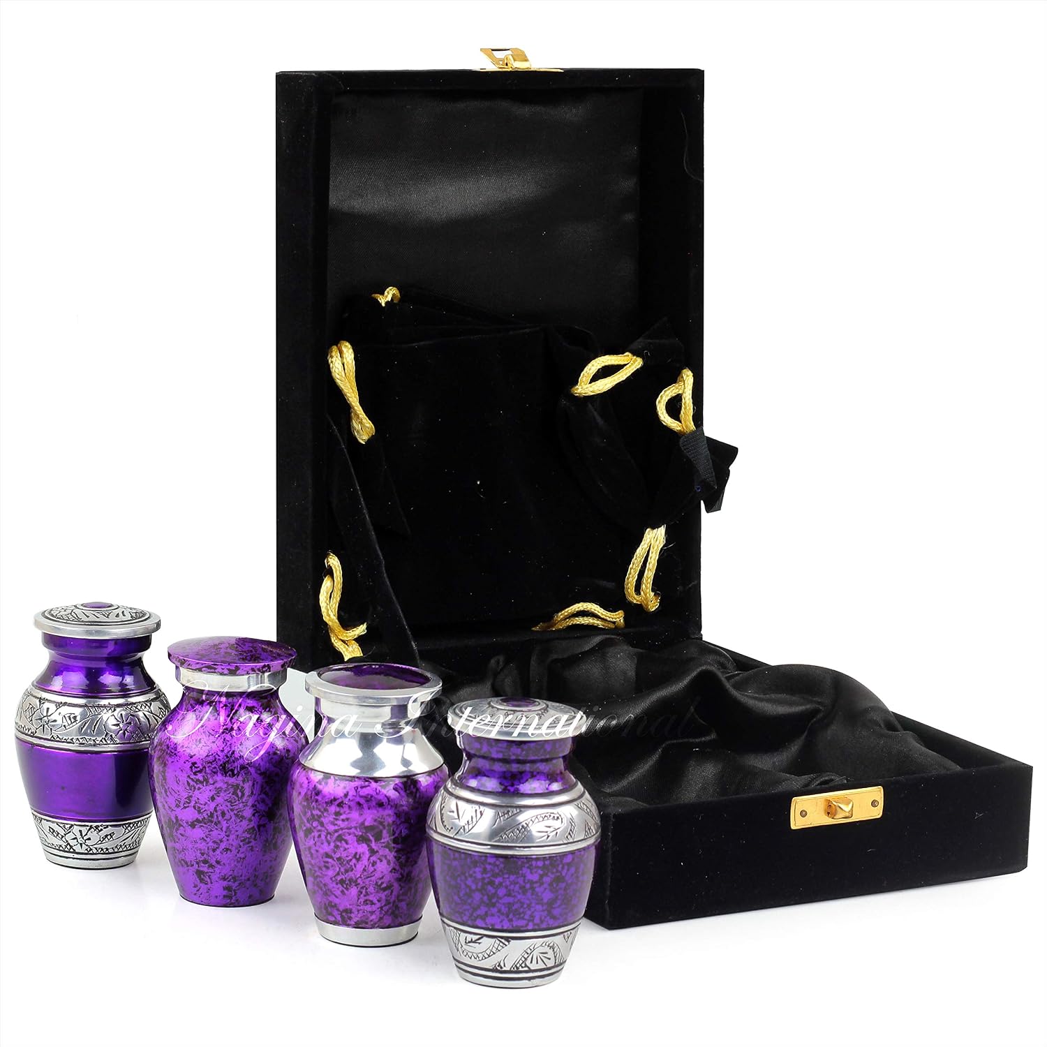 Amazon.com: Keepsake Funerary Urns for Human Ashes Set of 4 | Mini ...