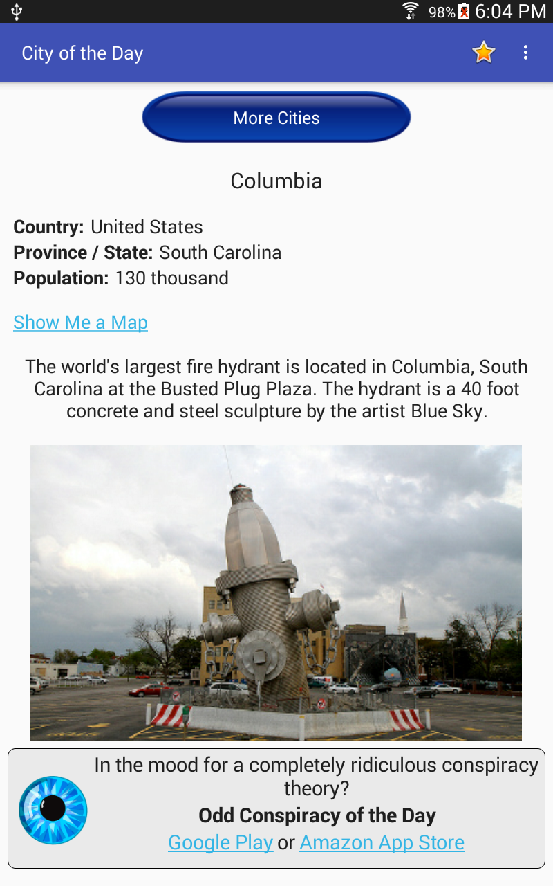 City of the Day - App on Amazon Appstore