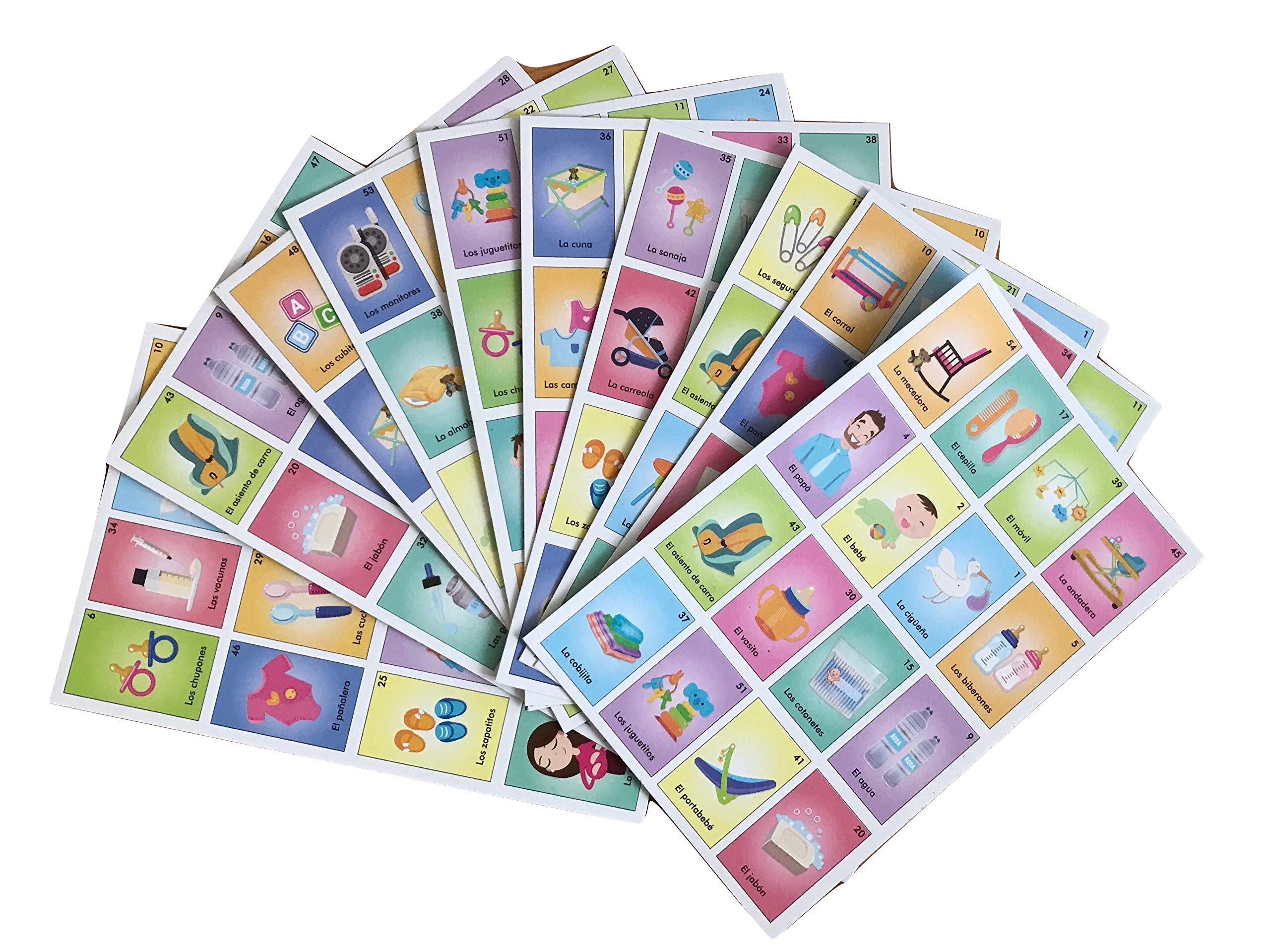 Cultural Party Games Mexican Baby Shower Loteria Game - Spanish Bingo ...