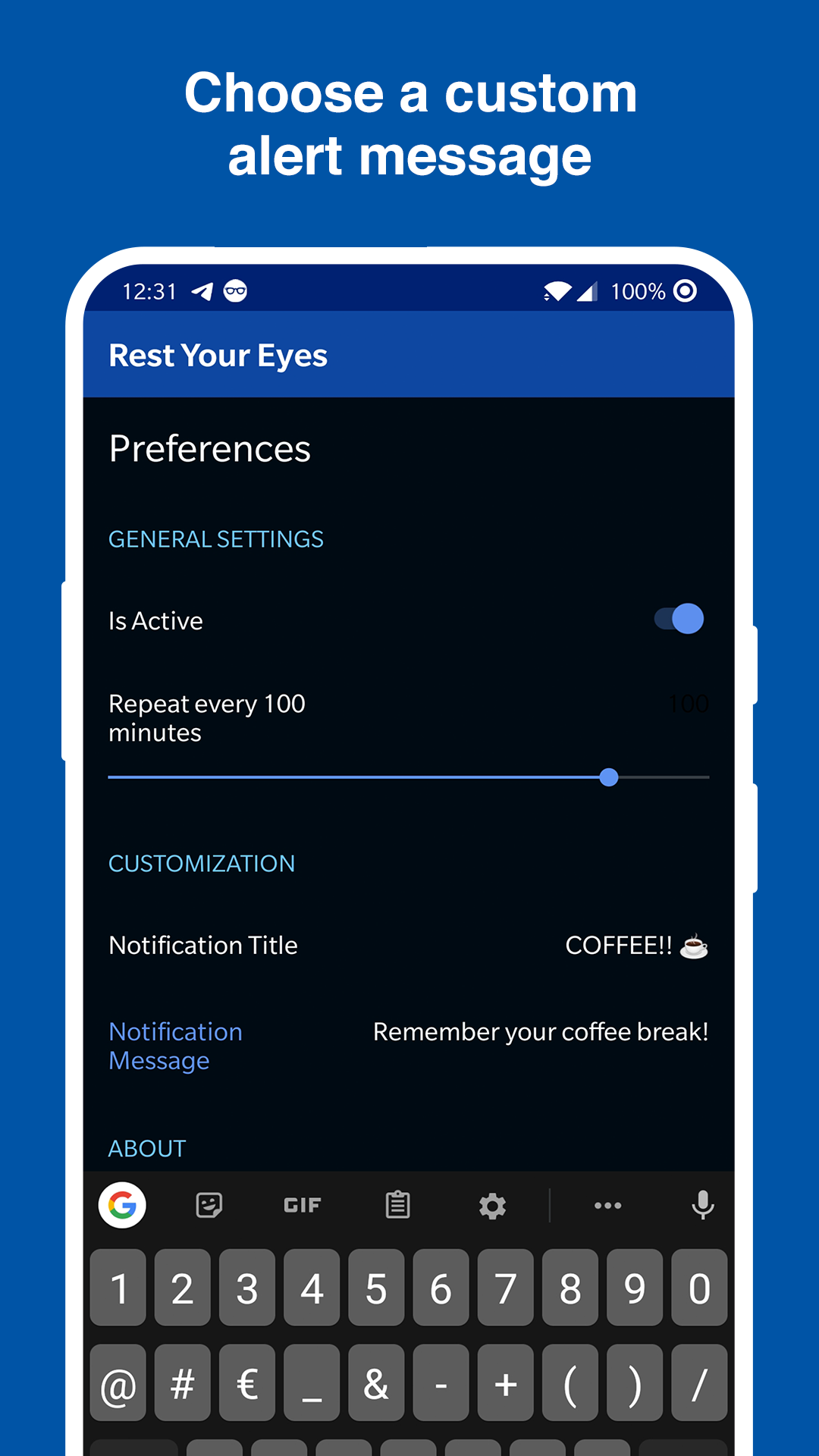 Rest Your Eyes - Take a break from the screen! - App on Amazon Appstore