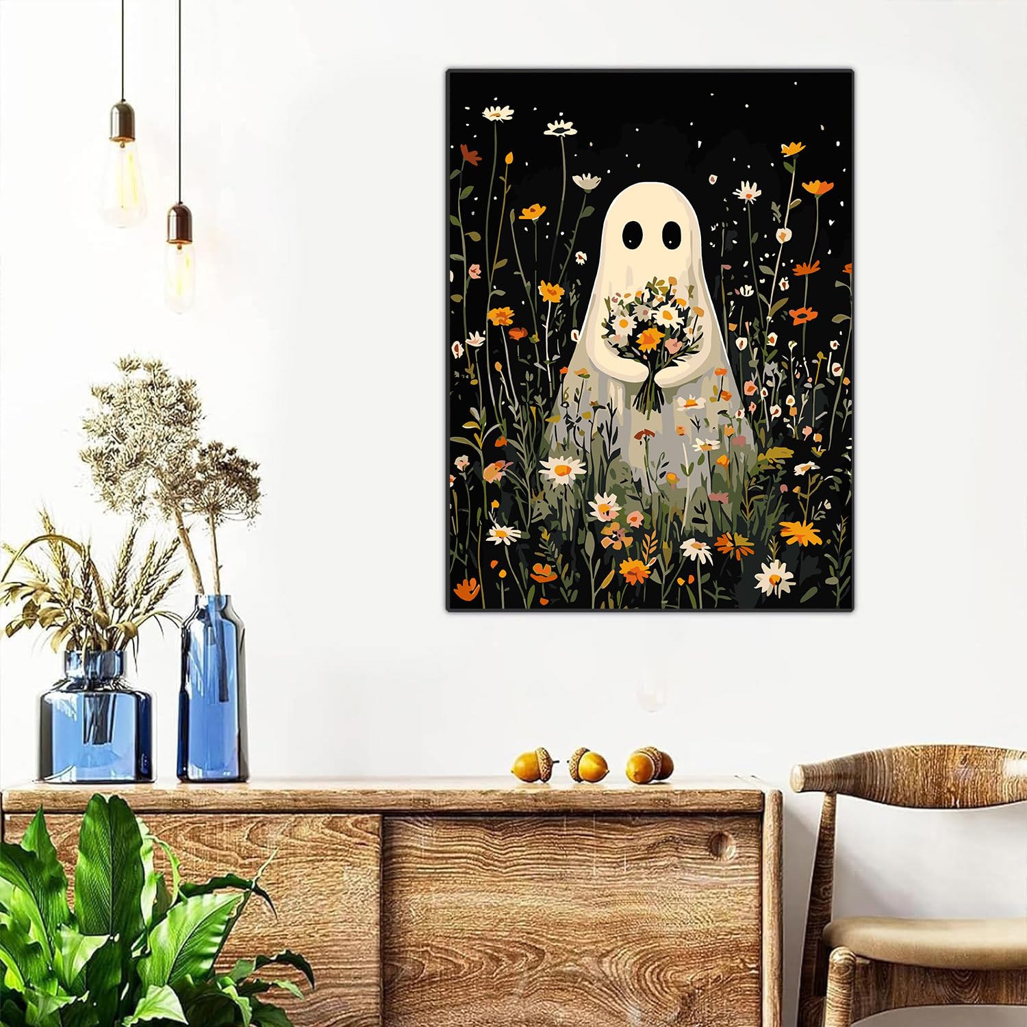 Adult Paint By Number Kit Halloween Painting Paint By Numbers Kit With ...