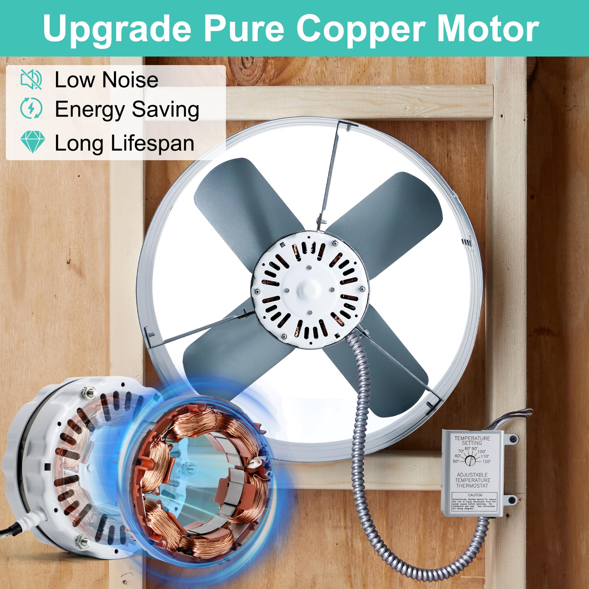 Snapklik.com : F0510B2944 F0510B2497 Power Vent Attic Fan Motor ...