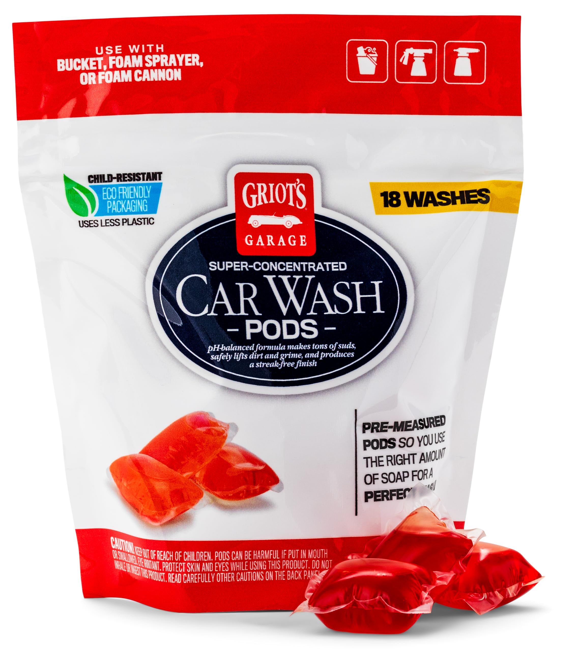 Amazon.com: Griot's Garage 10846 Super-Concentrated Car Wash Pods 18pc ...