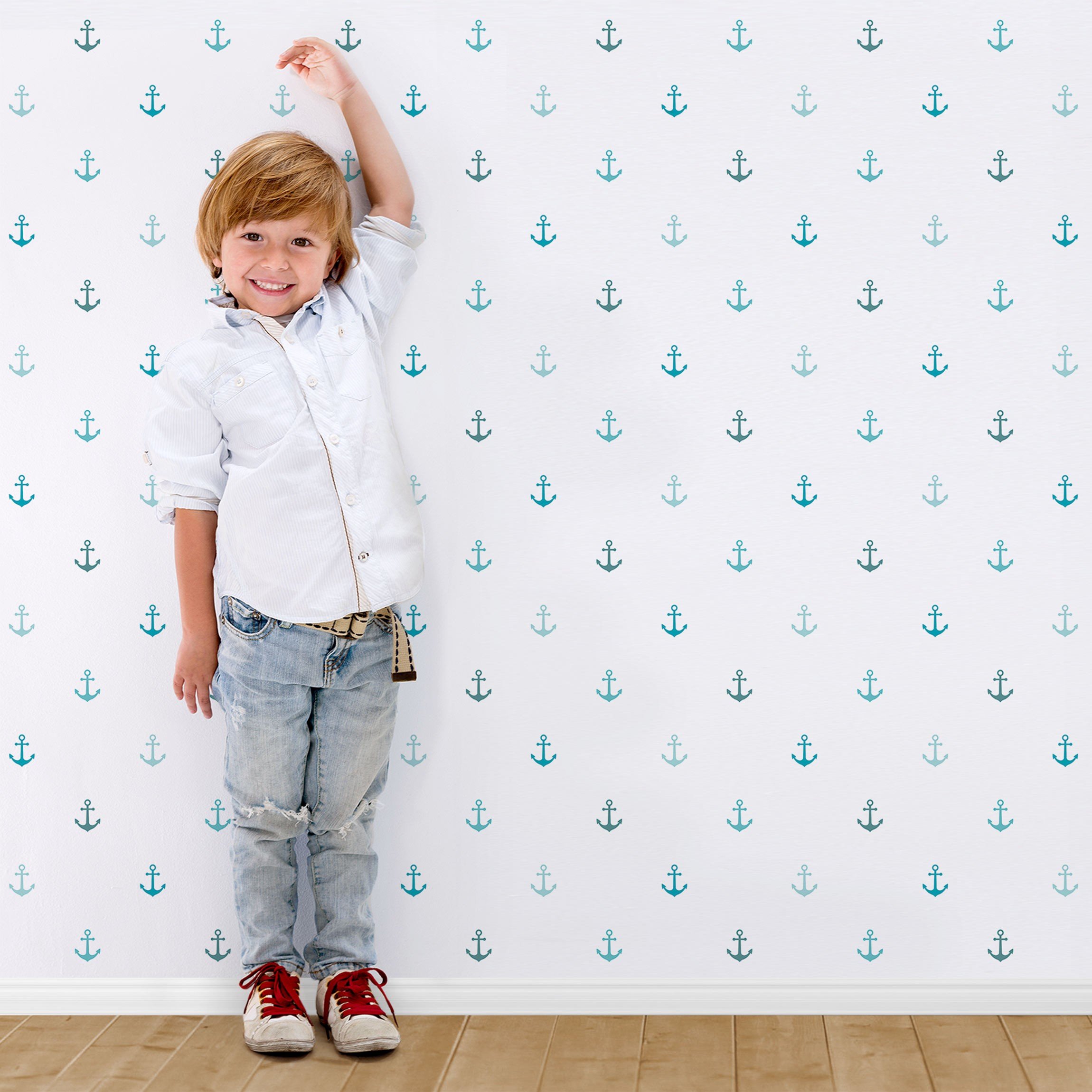 Tapete Mit Anker Muster Designmuster Tapete Anker Ahoi