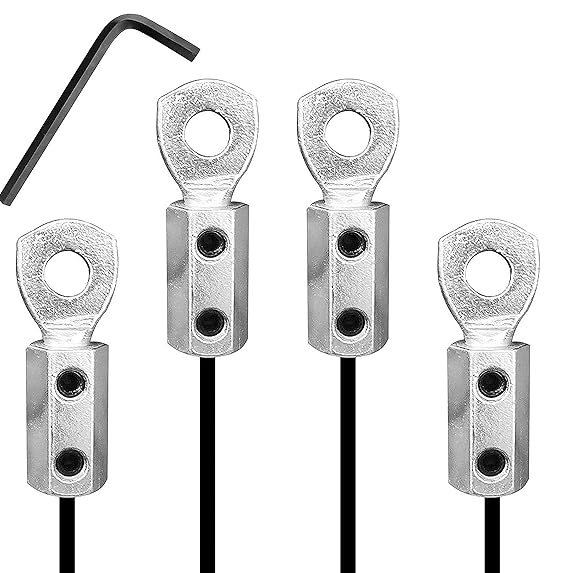 RISE UP ™ Wire Cable Rope Connector, Lock, Holder, Clipper with L N ...