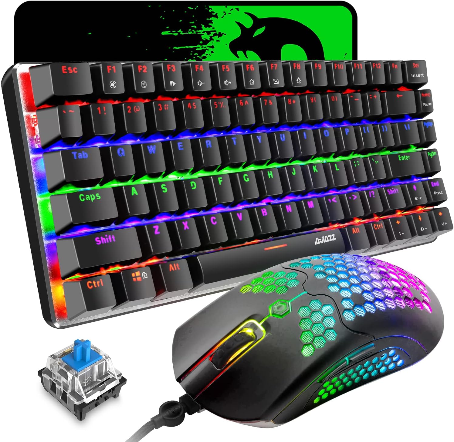 Amazon.com: AULA Keyboard, T102 104 Keys Gaming Keyboard and Mouse ...