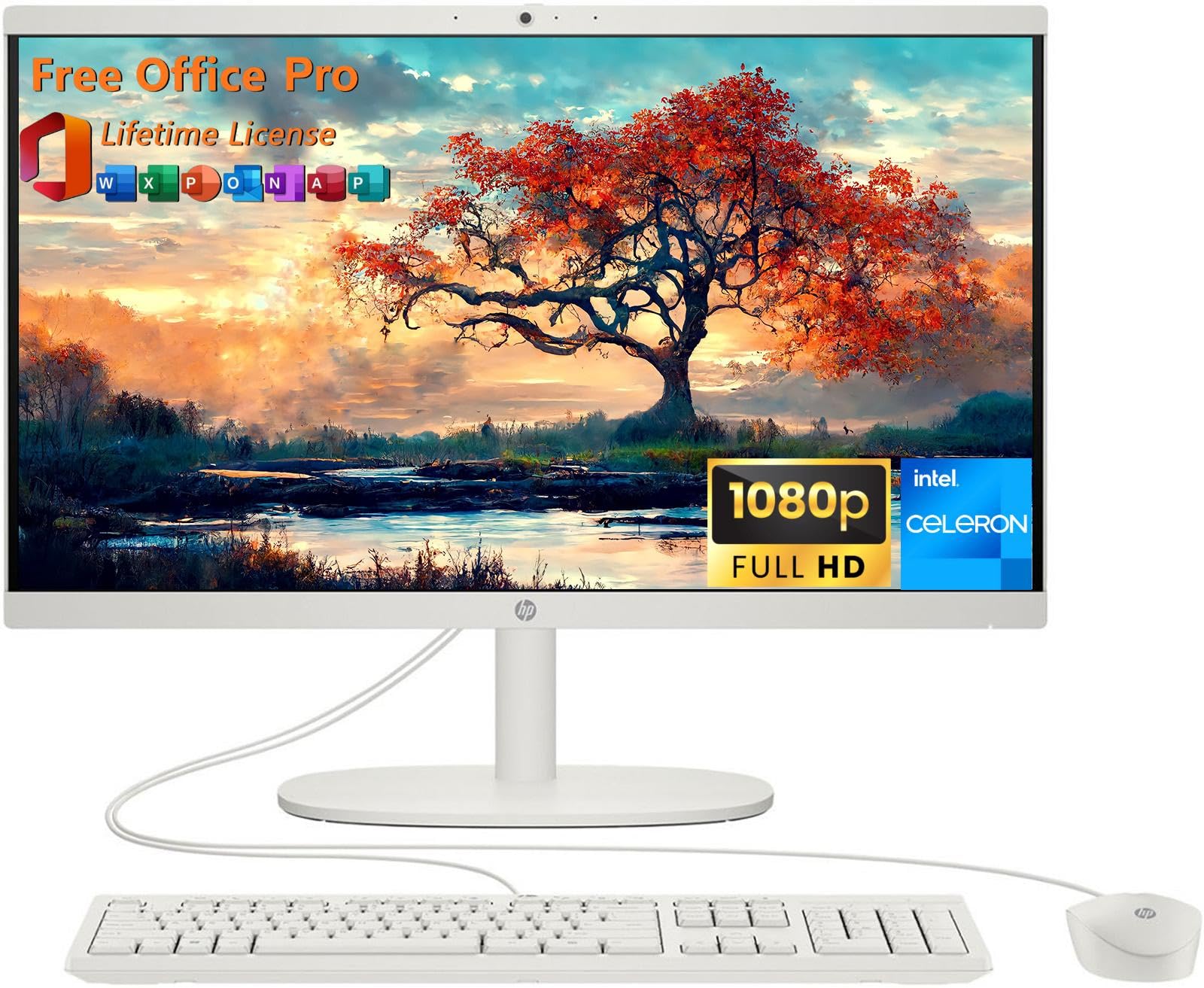 Amazon.com: HP All in One Desktop Computer, 21.5" FHD Screen, 16 GB RAM ...