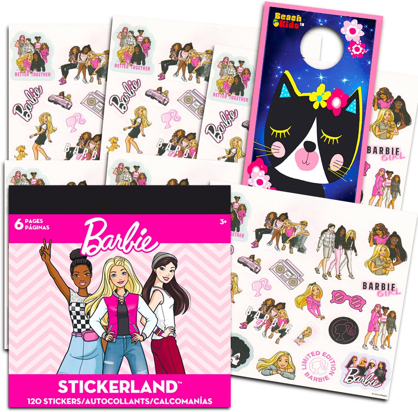 Amazon.com: Barbie Sticker Book for Girls - Barbie Sticker Pack Bundle ...
