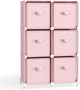 Amazon.com: SONGMICS Cube Storage Organizer with Storage Boxes, Set of ...