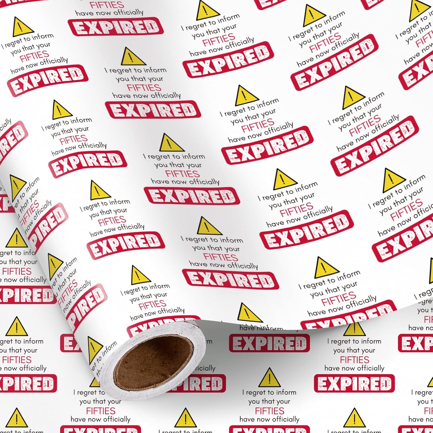 Amazon.com: RUSPEPA Funny 50th Birthday Wrapping Paper Roll for Adults ...