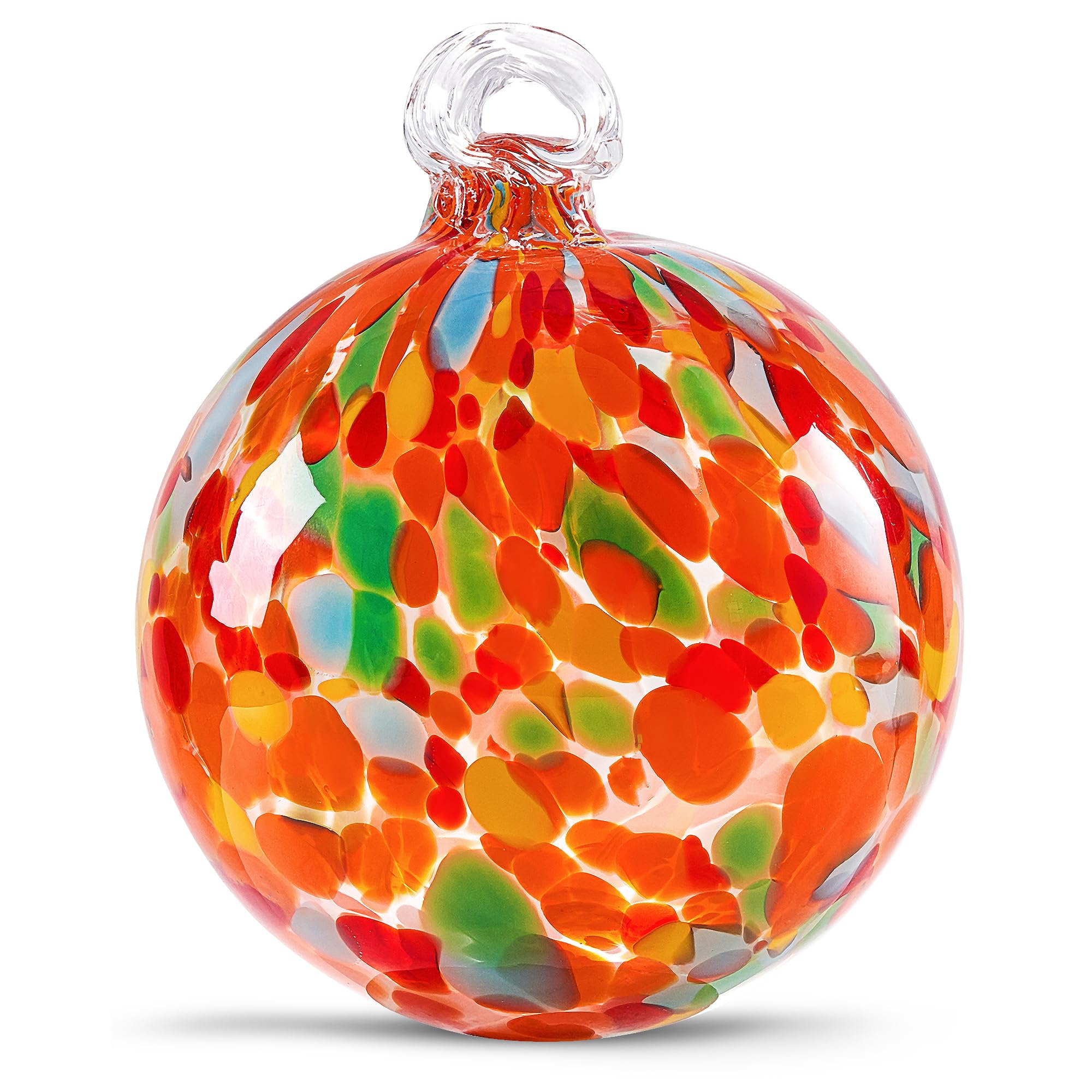Amazon.com: EUSTUMA Hand Blown Glass Witch Ball,Glass Ball Ornament ...