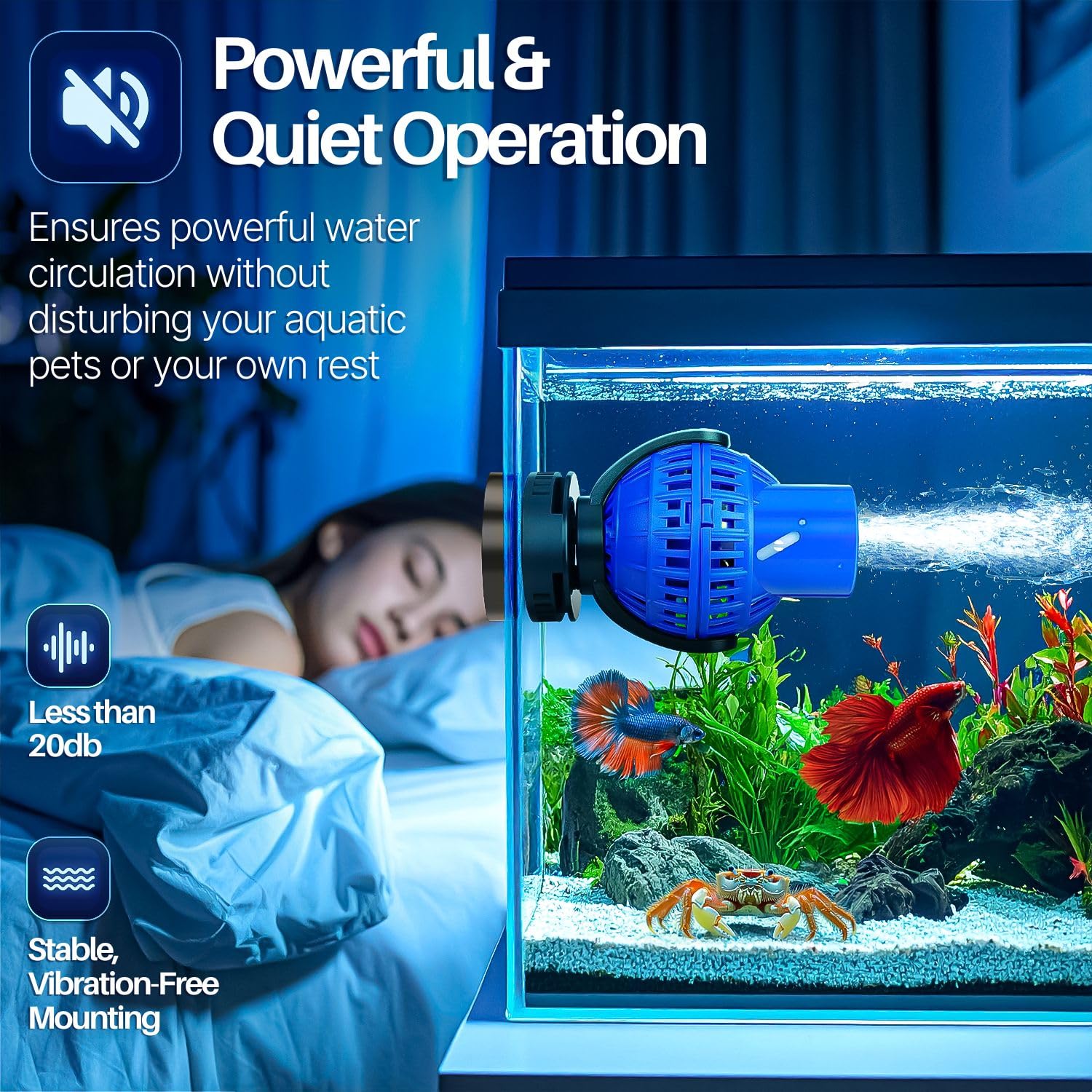 Snapklik.com : Flexzion Wave Maker For Aquarium - 1100GPH Mini Aquarium ...