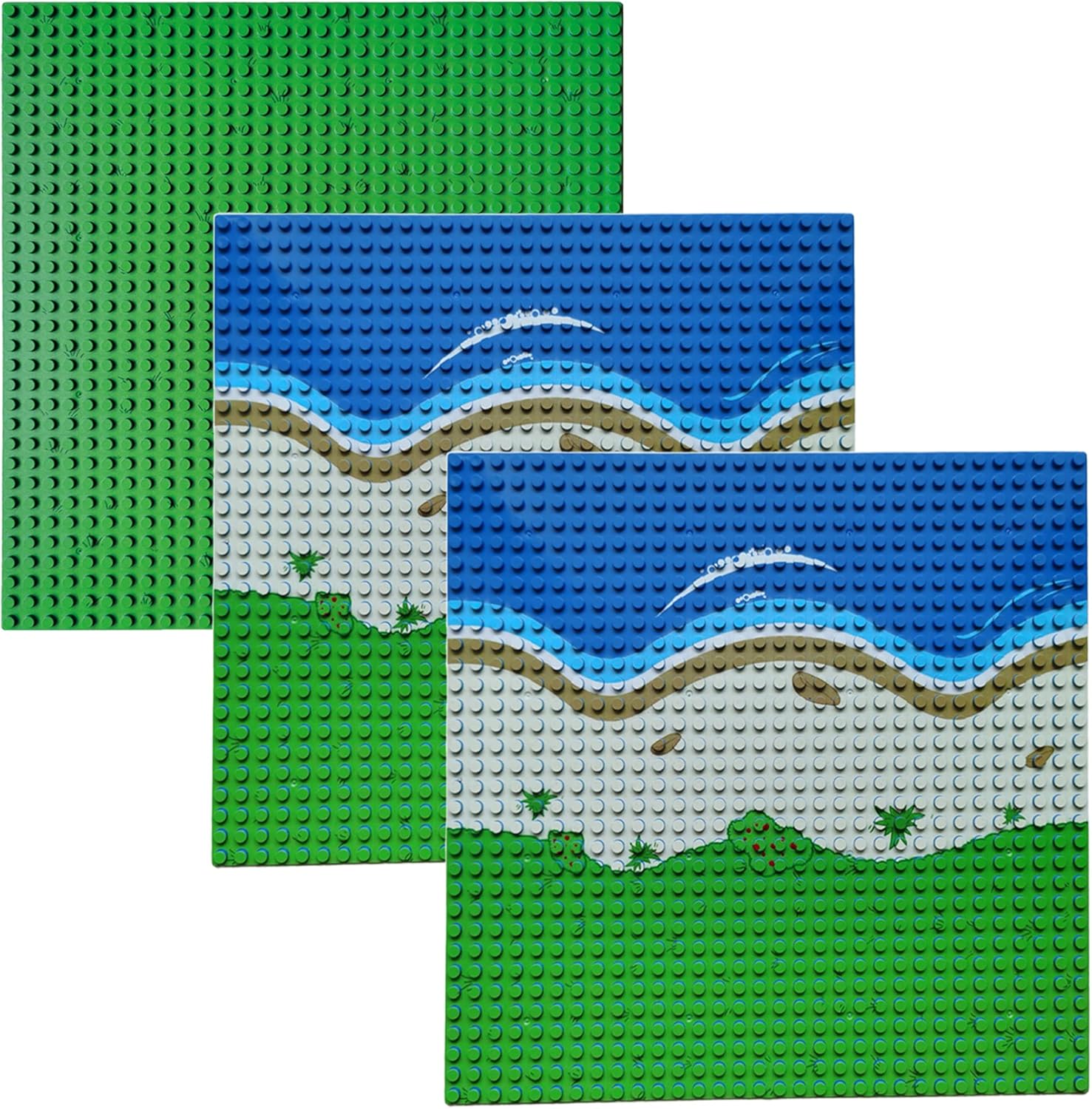 Amazon.com: Island Building Block Base Plates Compatible with All Major ...