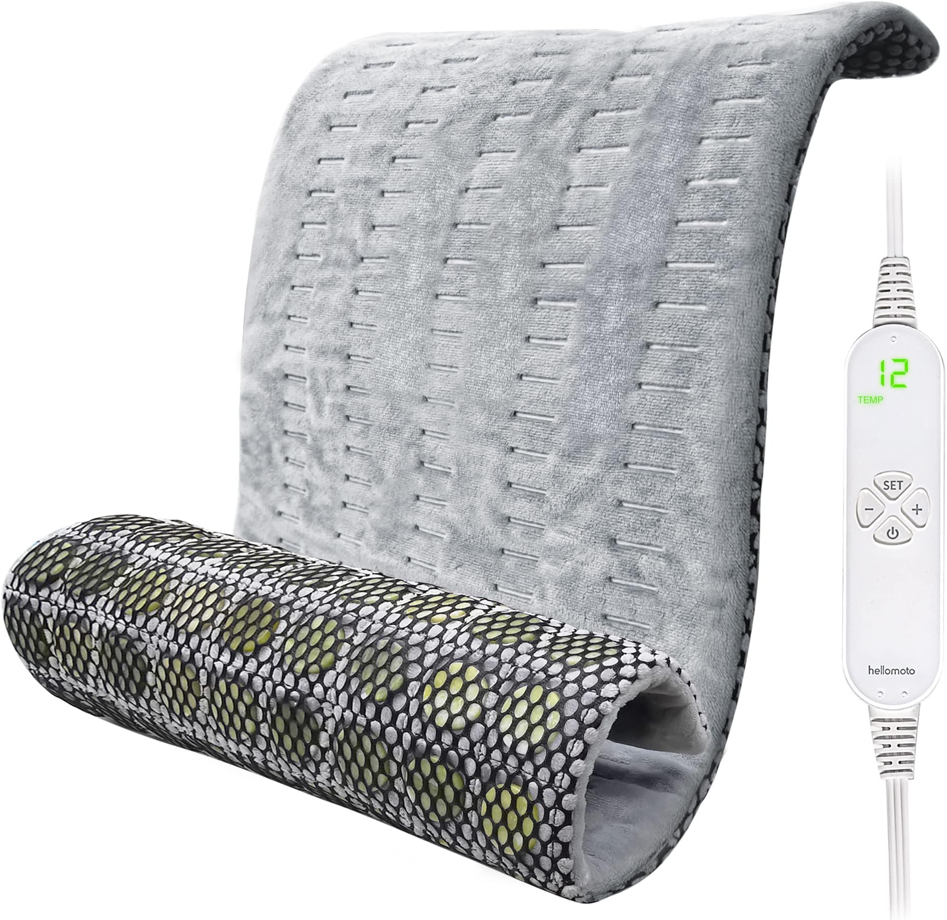 Amazon.com: HELLOMOTO Jade Stone Heating Pad for Back Pain Relief ...