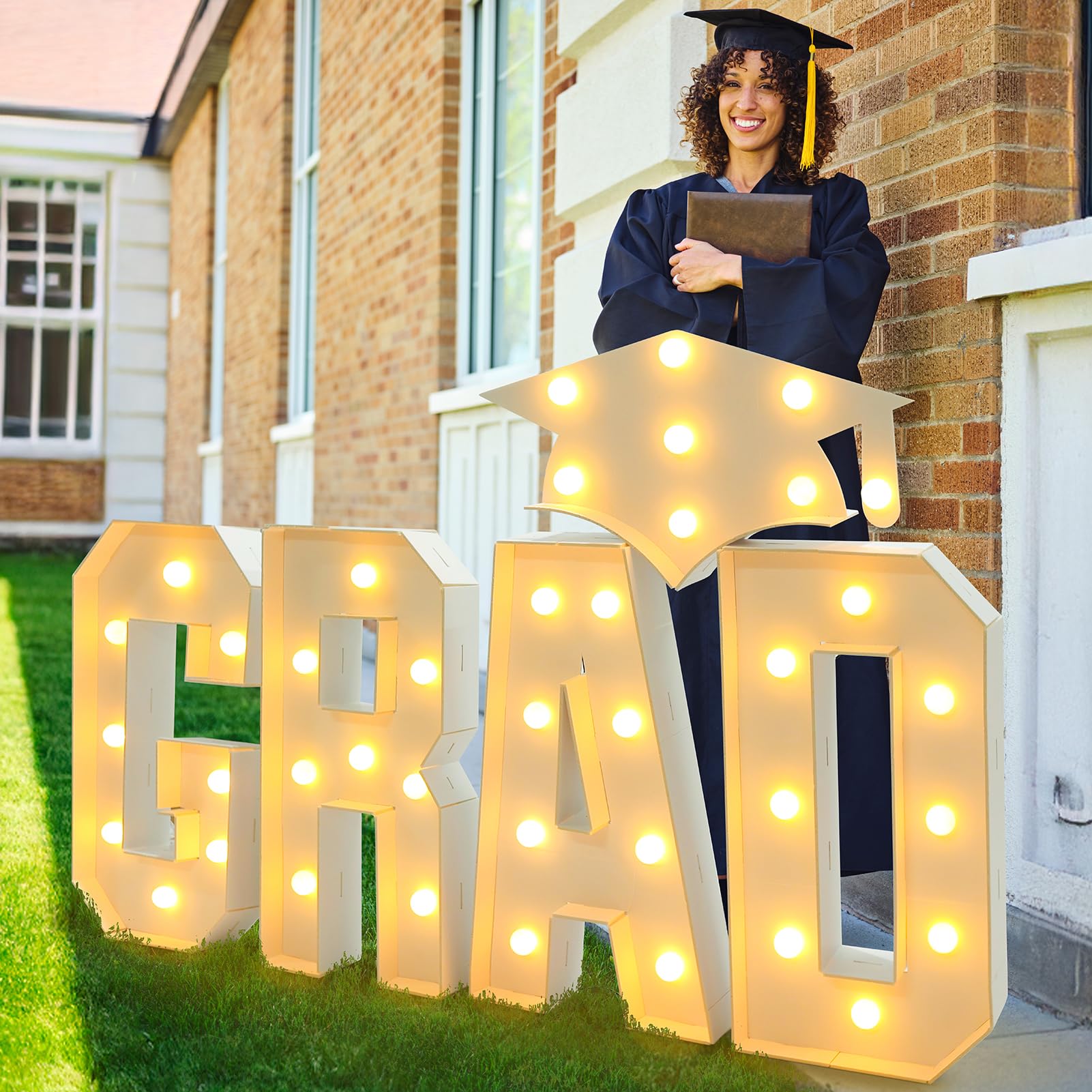 Snapklik.com : 2024 Graduation Decorations - 2.3FT Large PRE-CUT GRAD ...