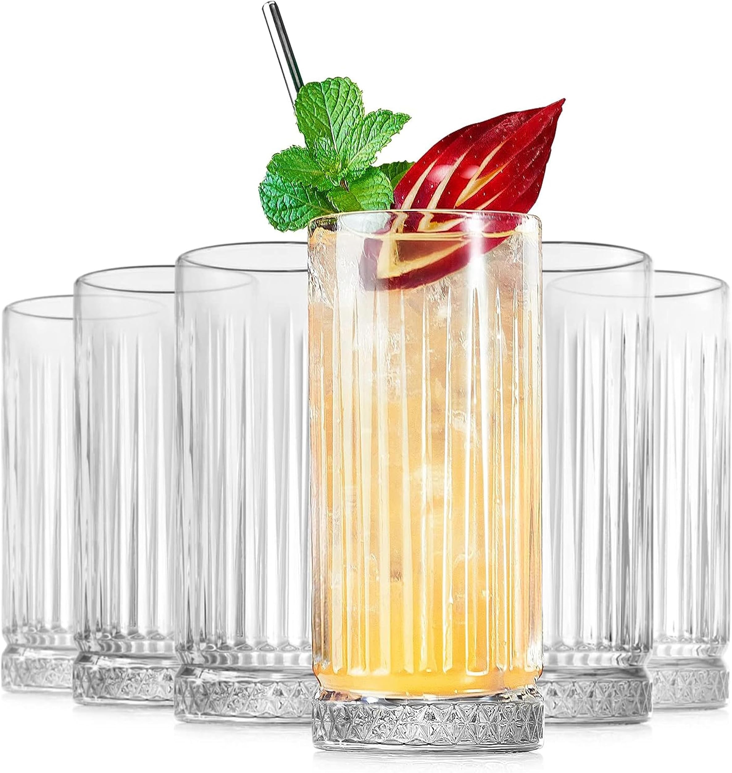 Buy Ocean Top Drink Glass Set, 375ml, Set of 6, Transparent Online at ...